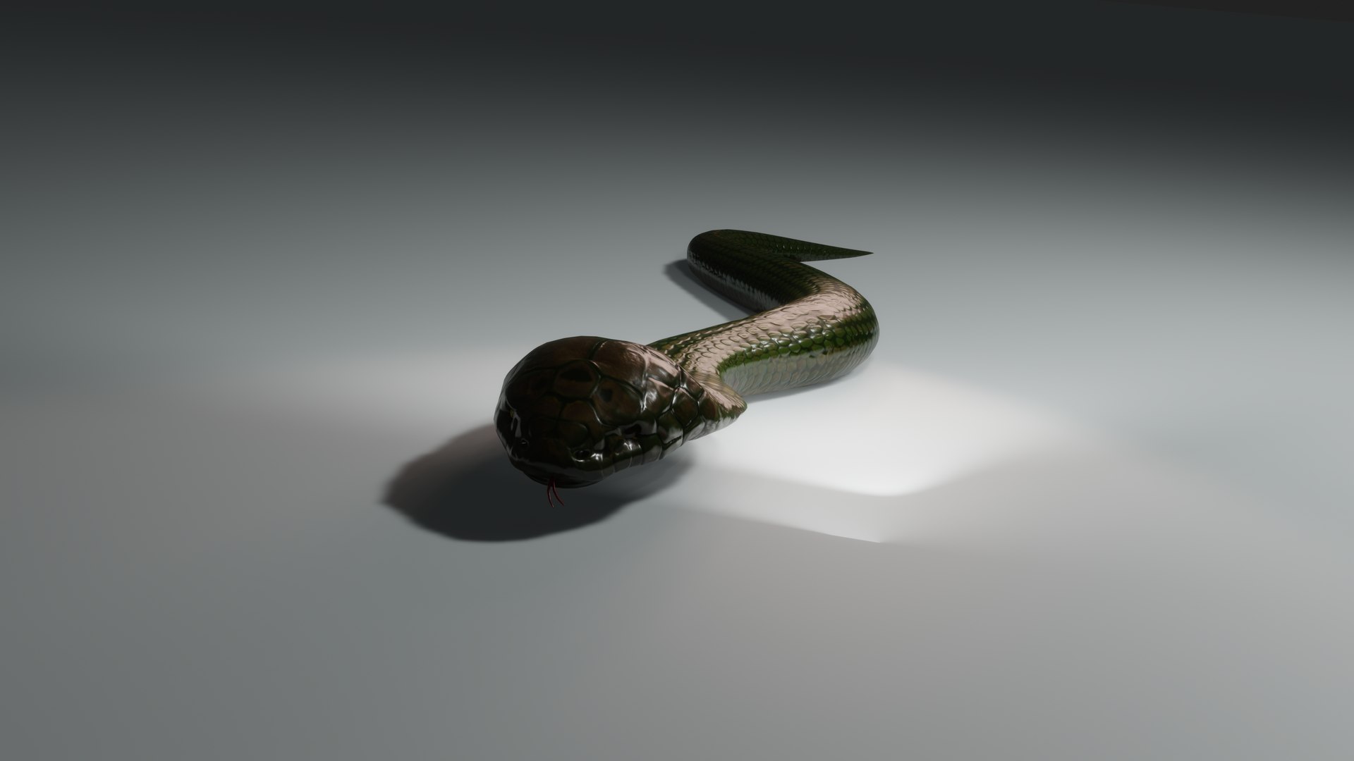 3D model MEGA GREEN Snake - TurboSquid 2086813