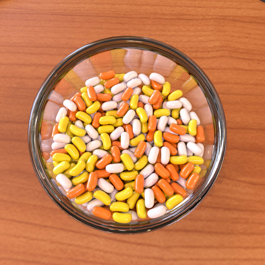 Halloween Jelly Bean Model - TurboSquid 1253234