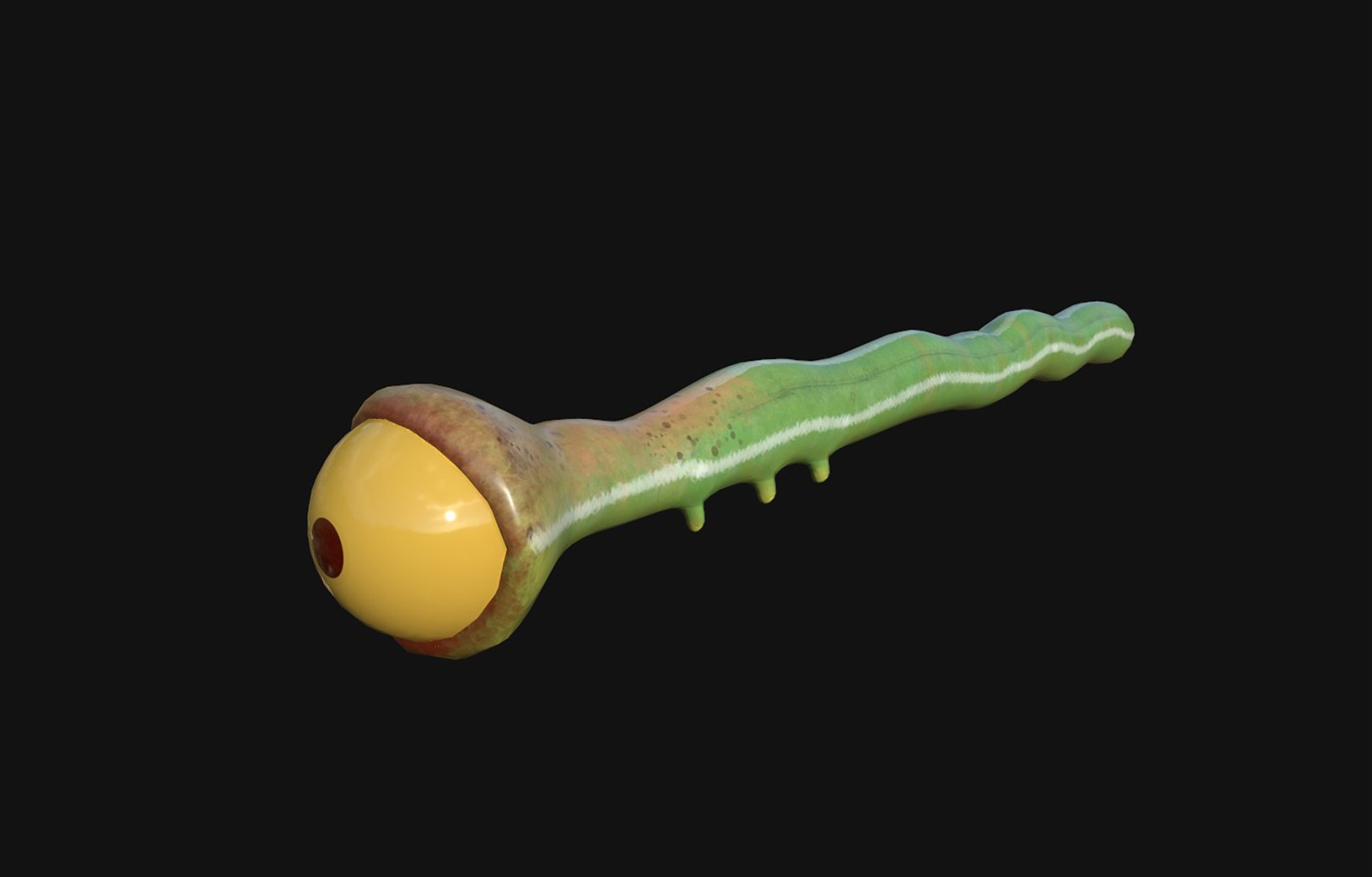 3D Model Inchworm Character - TurboSquid 1707232