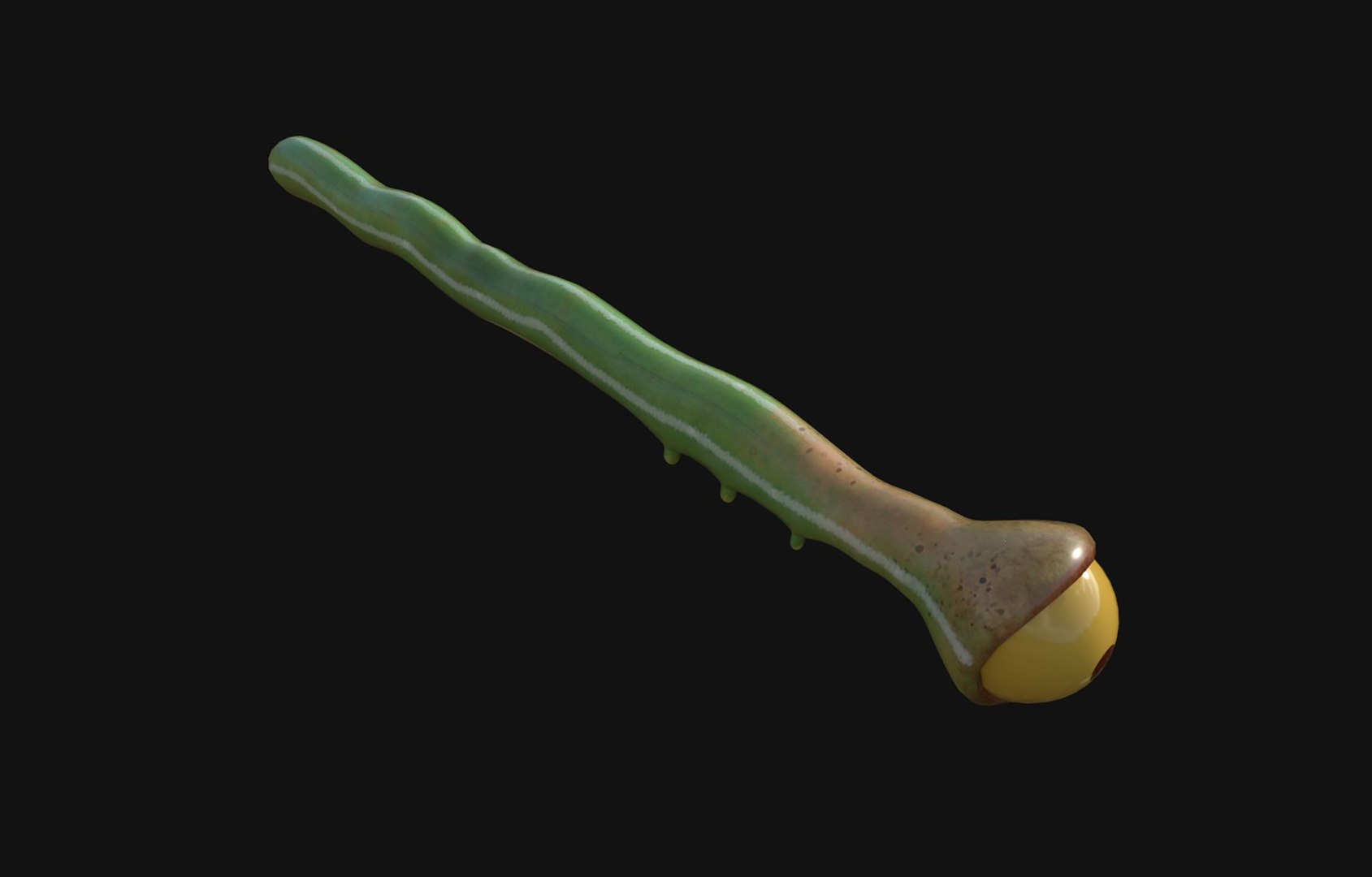 3D Model Inchworm Character - TurboSquid 1707232