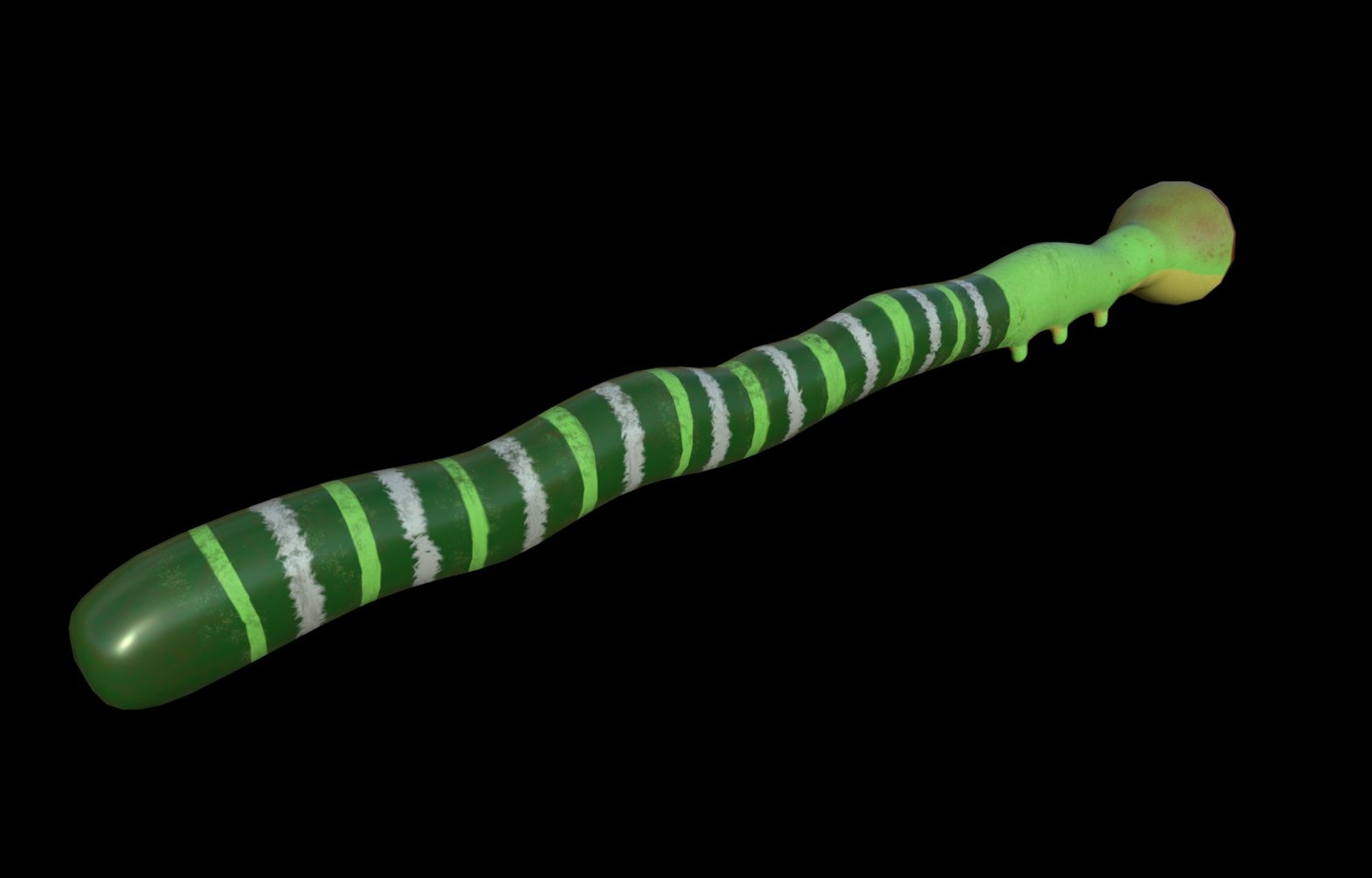 3D Model Inchworm Character - TurboSquid 1707232