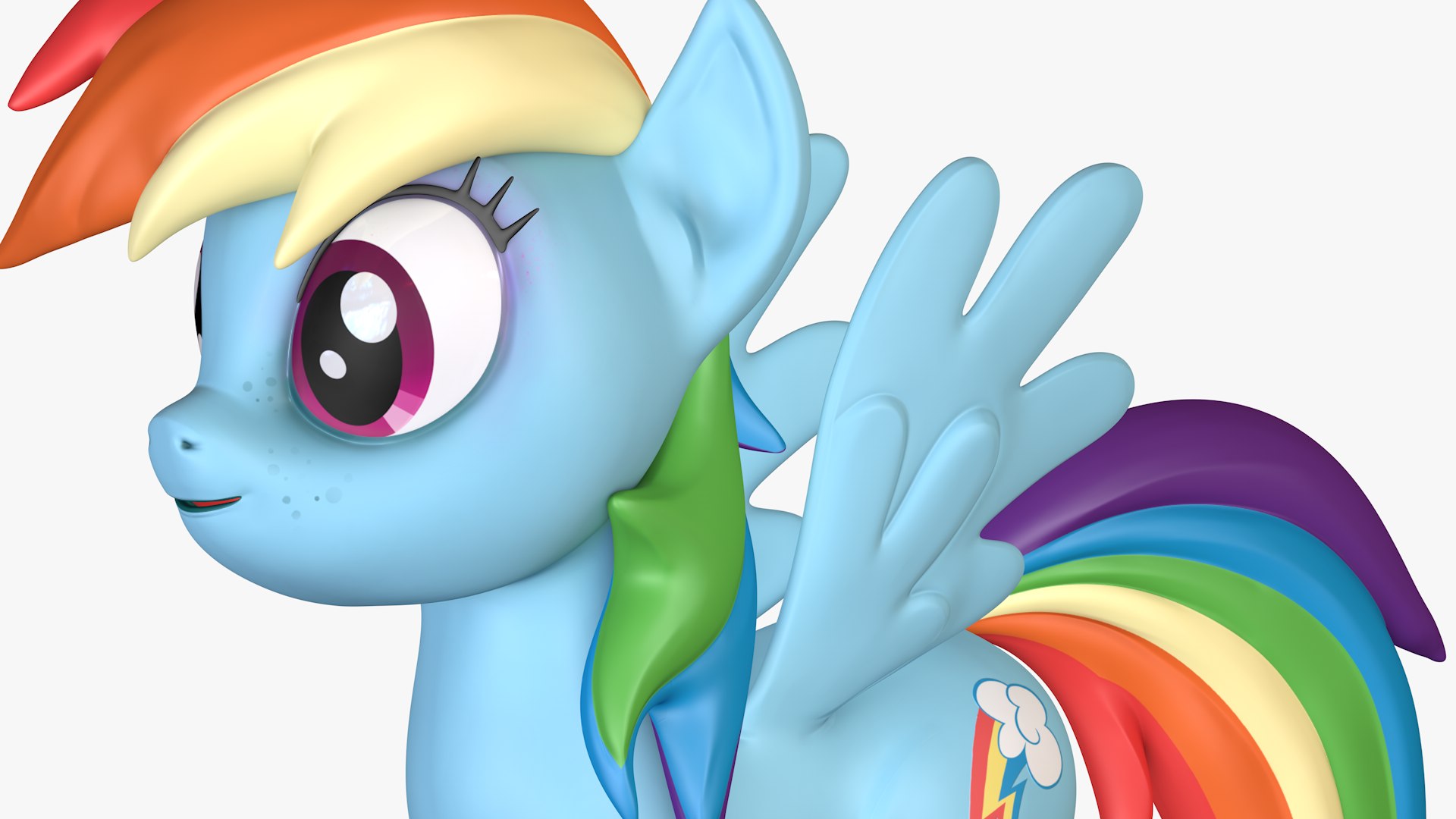Rainbow Dash Little Pony 3D Model - TurboSquid 1700871