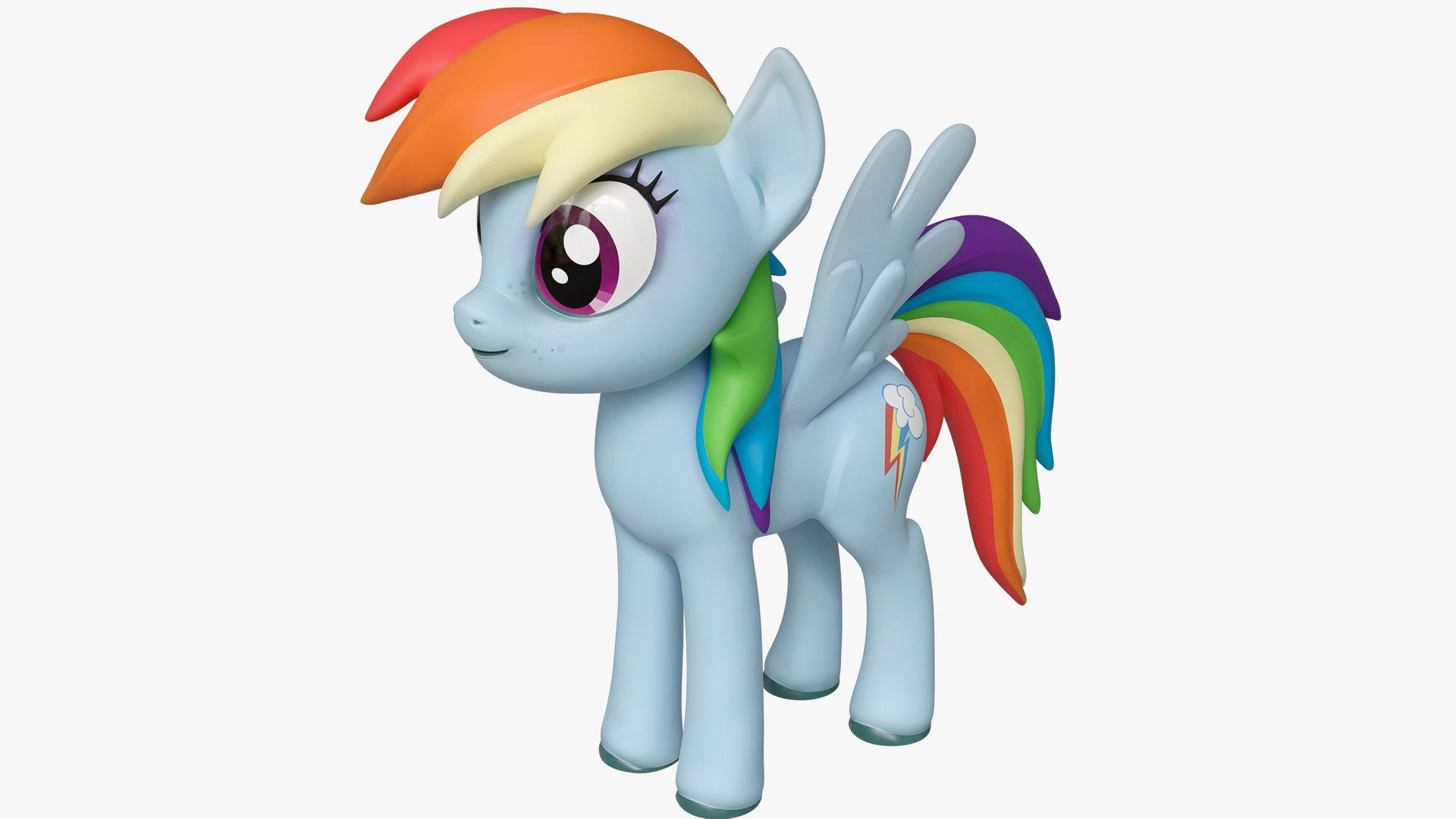 Rainbow Dash Little Pony 3D Model - TurboSquid 1700871