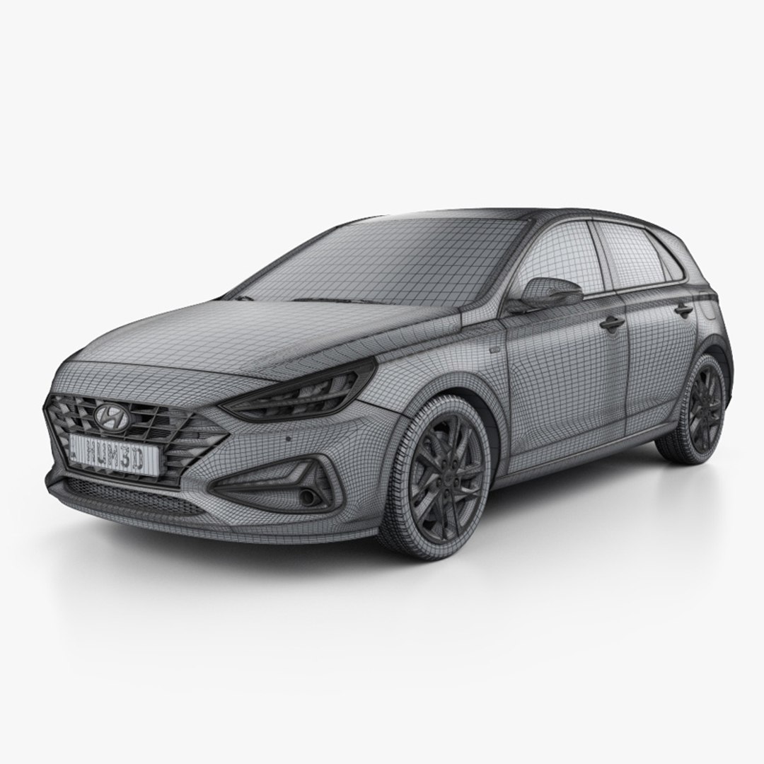 3D Model Hyundai I30 Hybrid Hatchback 2020 - TurboSquid 1812334