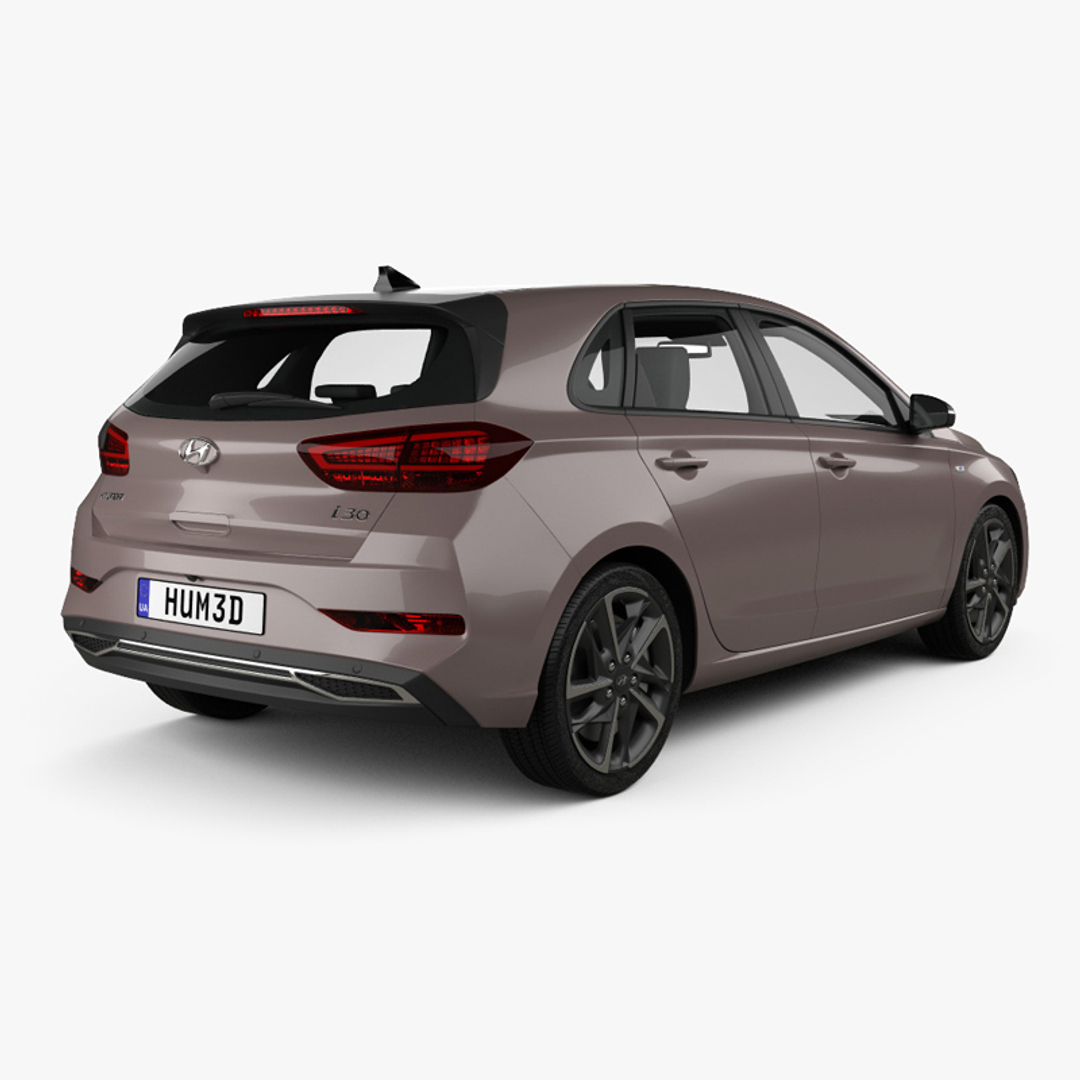 3D model Hyundai i30 hybrid hatchback 2020 - TurboSquid 1812334