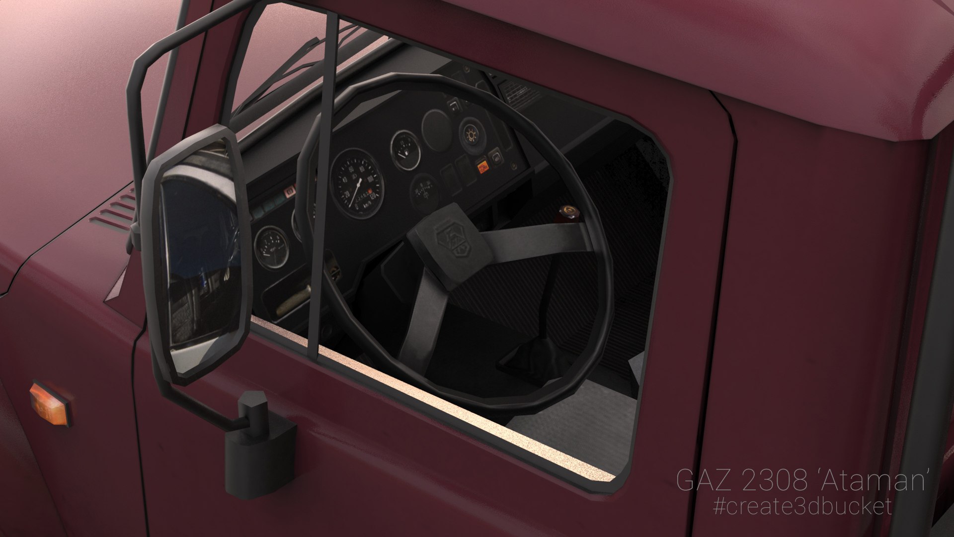 3d Model Ataman Pickup Trucks Gaz