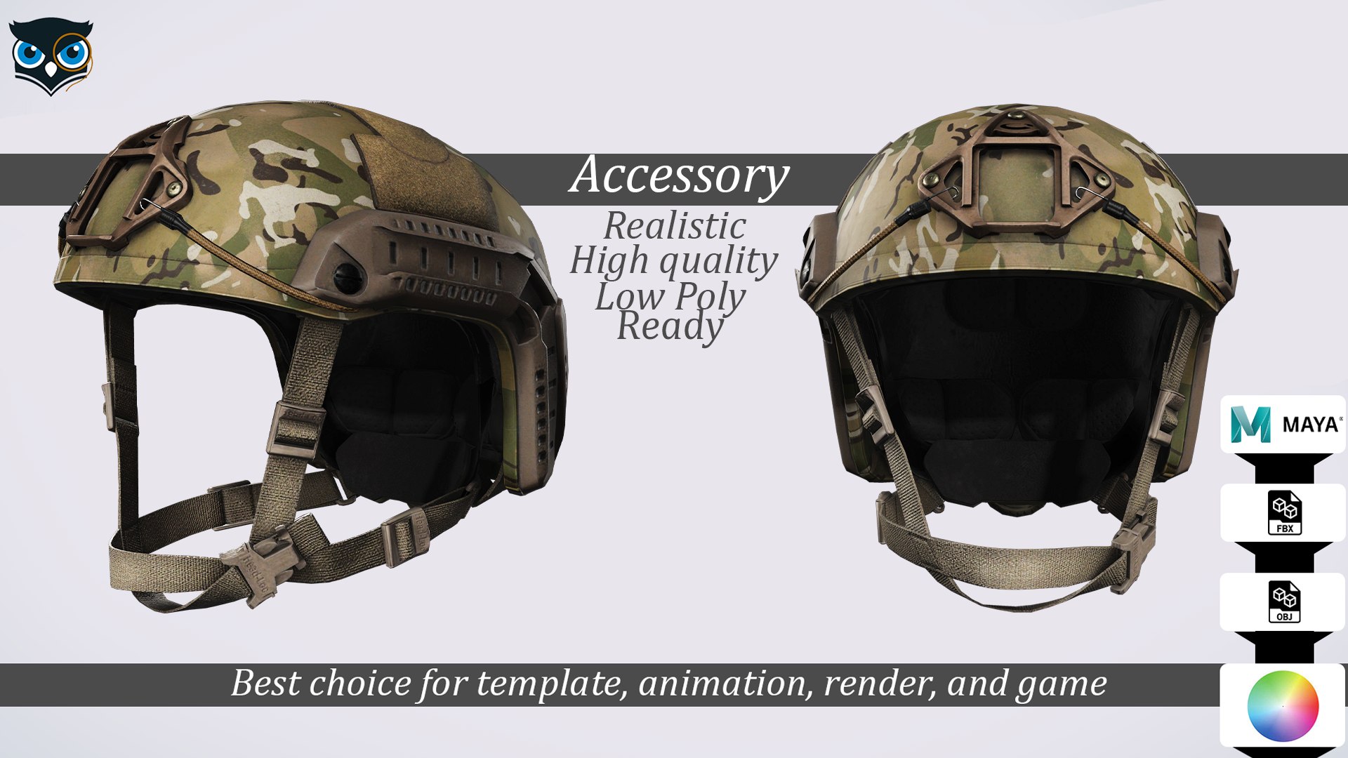Military Helmet 3D Model - Black Tactical Gear 3D - TurboSquid 2426229