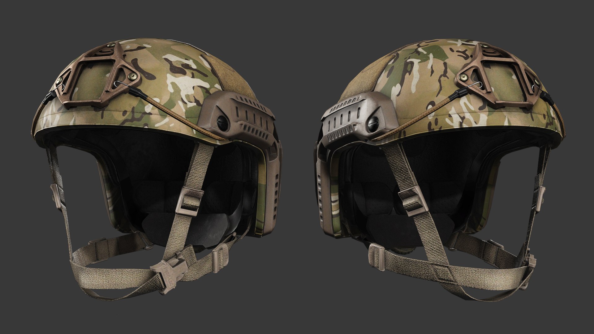 Military Helmet 3D Model - Black Tactical Gear 3D - TurboSquid 2426229