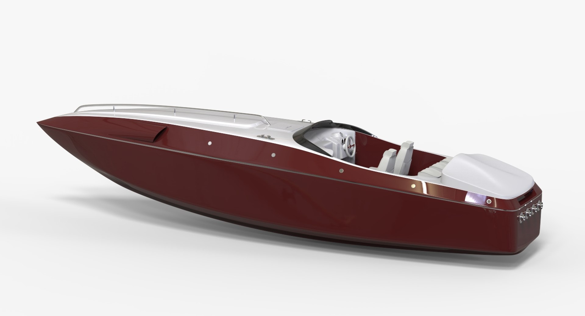 Boat Powerboat Speed 3D Model - TurboSquid 1317229