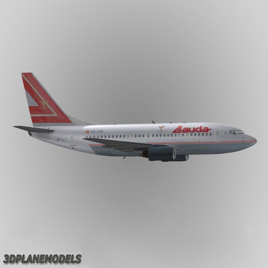 3d b737-600 lauda air model