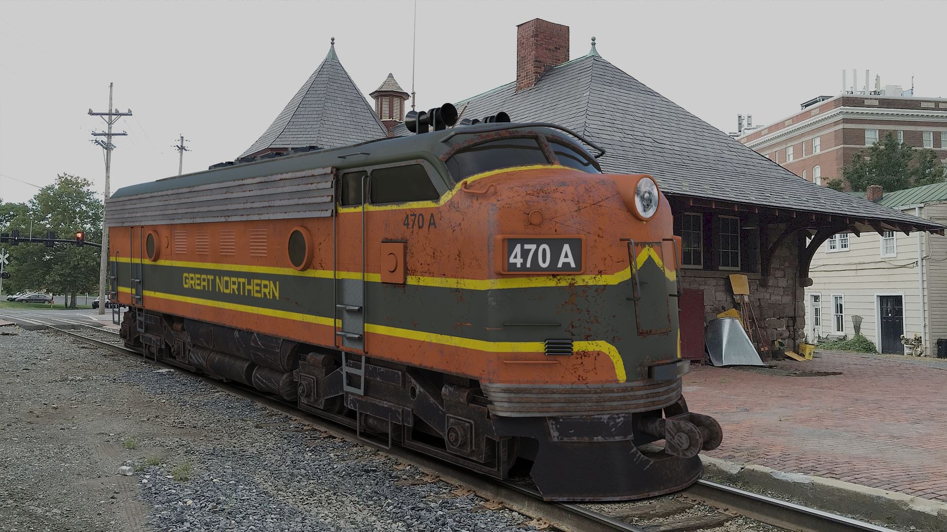 3d f7 diesel locomotive