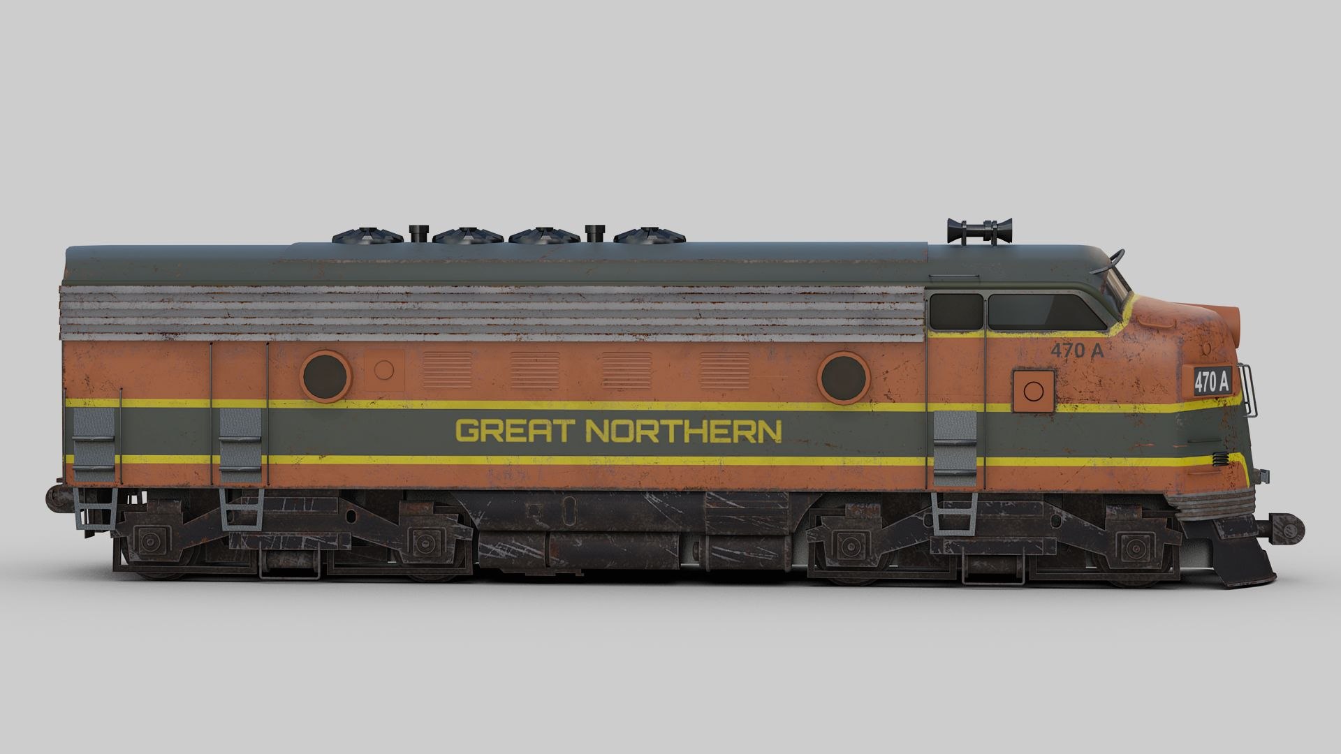 3d f7 diesel locomotive