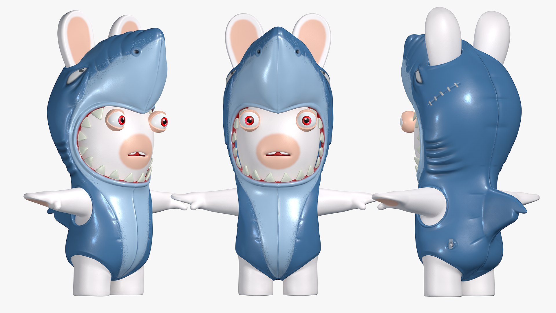 3D Rabbids Shark Hungry Character 8K - TurboSquid 1760028