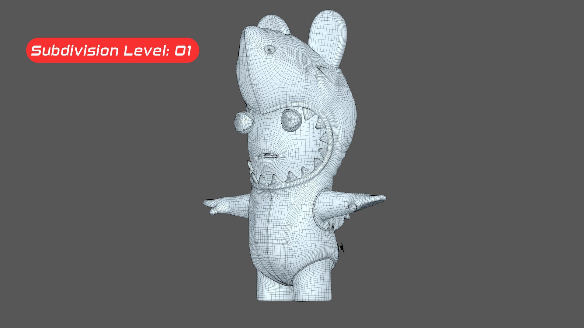 3D Rabbids Shark Hungry Character 8K - TurboSquid 1760028