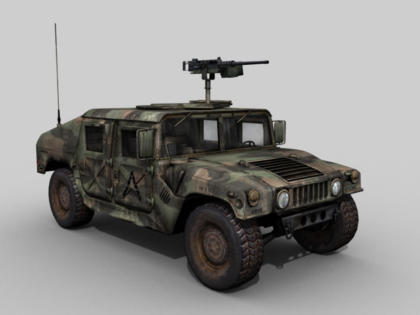 Woodland Hmmwv 3d Model