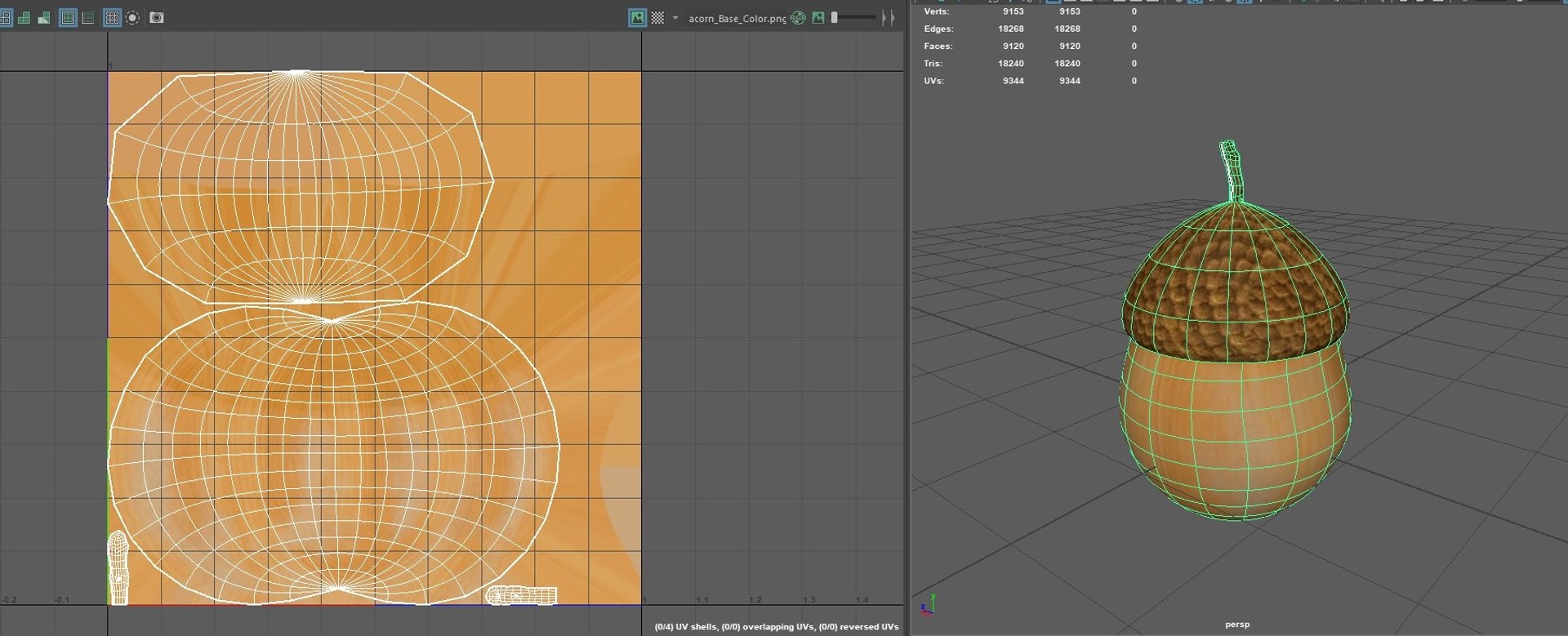 3D Acorn - TurboSquid 1614598