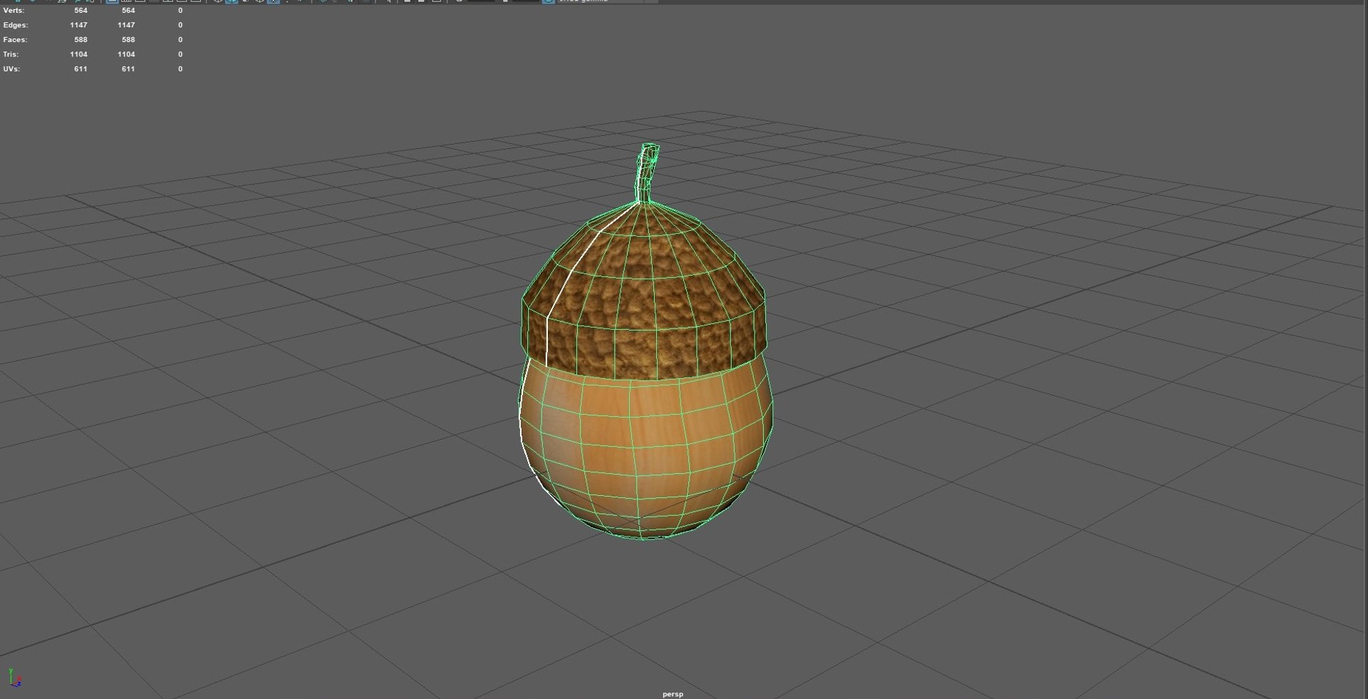 3D Acorn - TurboSquid 1614598
