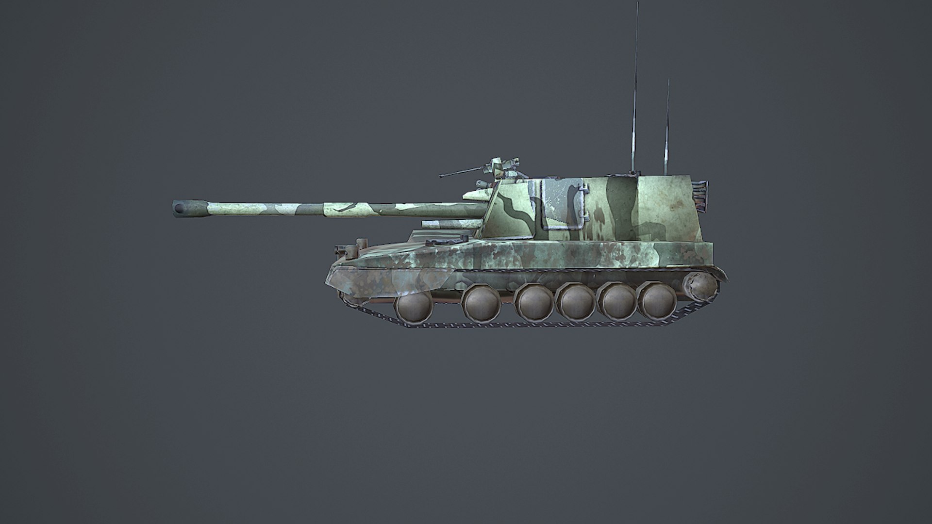 Tank K9 Thunder 3d Model