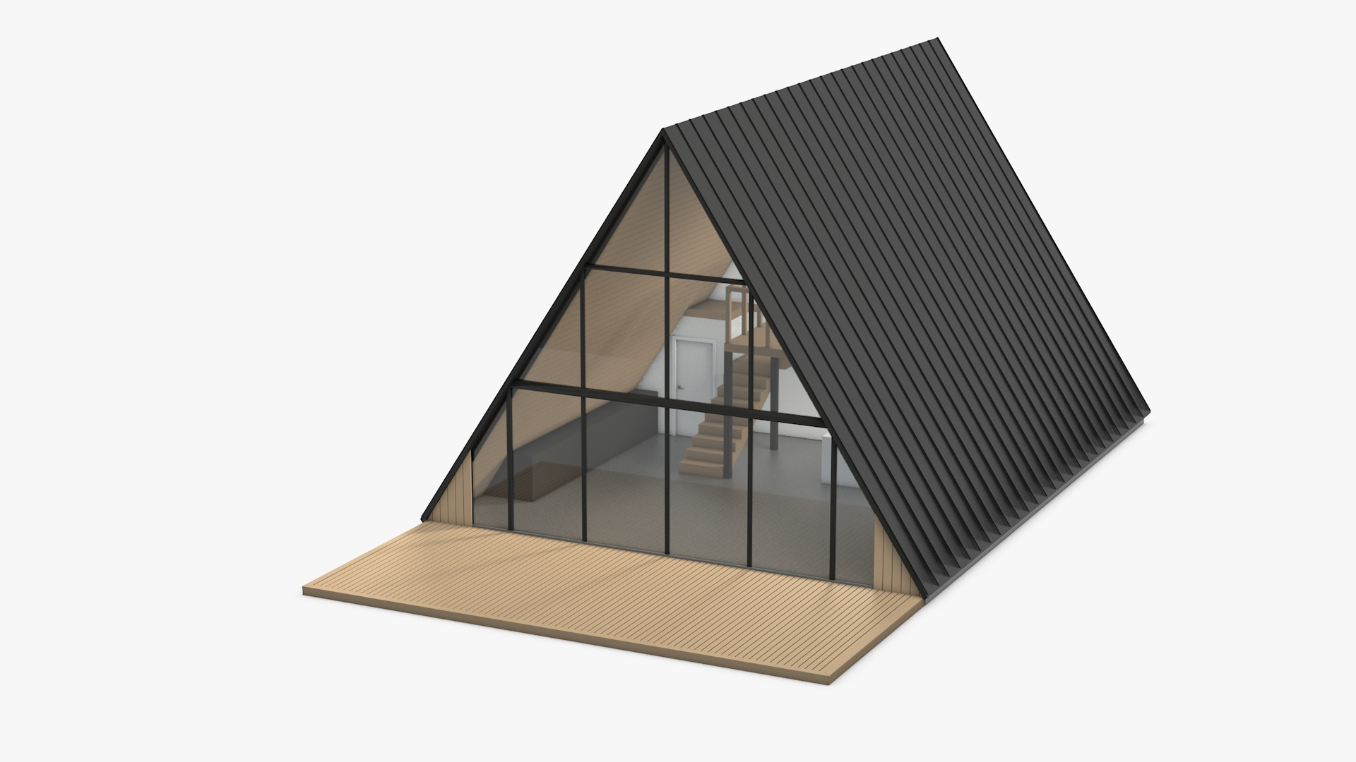 3D Model A-Frame House - TurboSquid 1885405