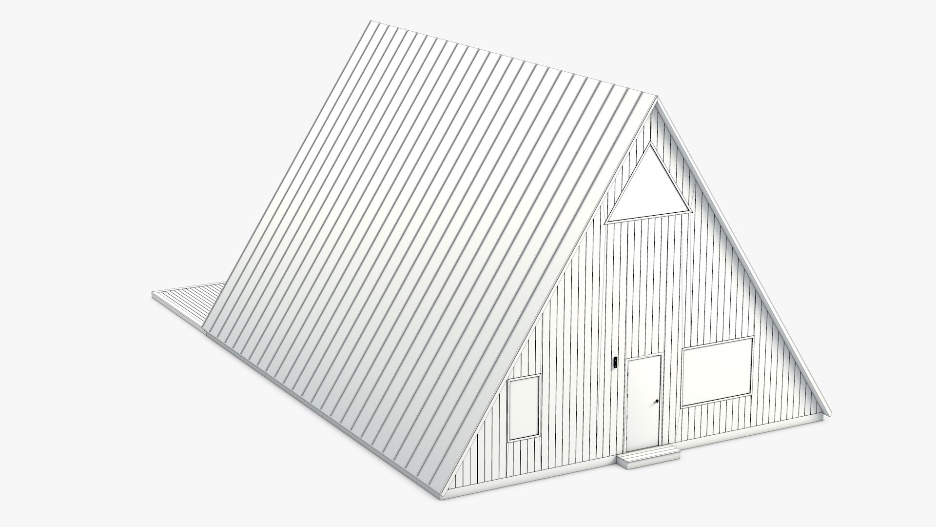 3D Model A-Frame House - TurboSquid 1885405