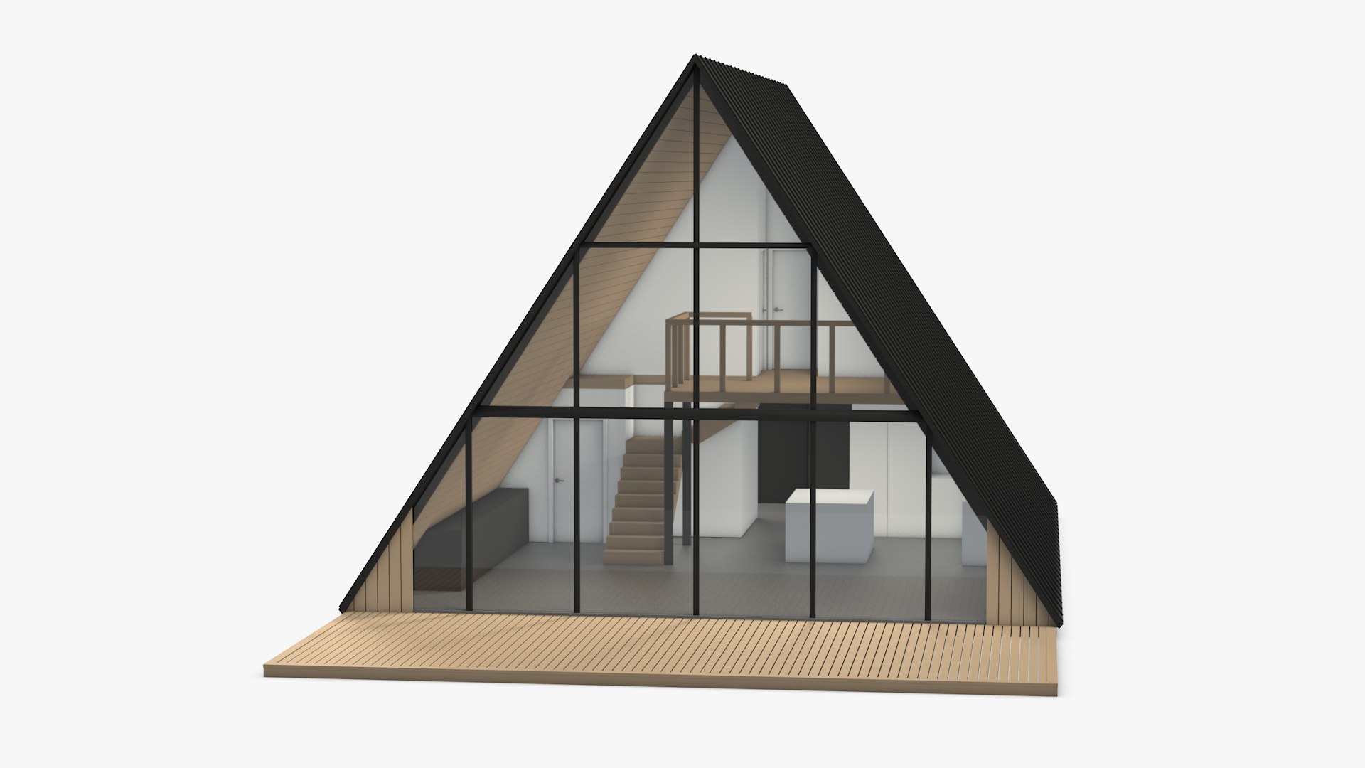 3D Model A-Frame House - TurboSquid 1885405
