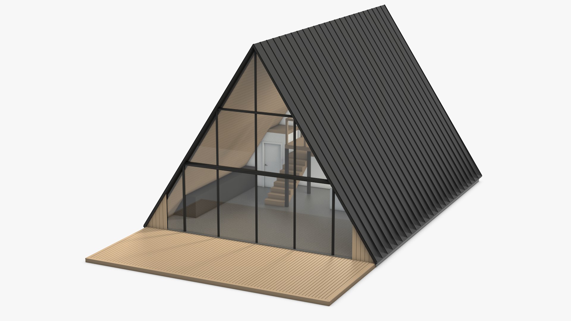 3D Model A-Frame House - TurboSquid 1885405