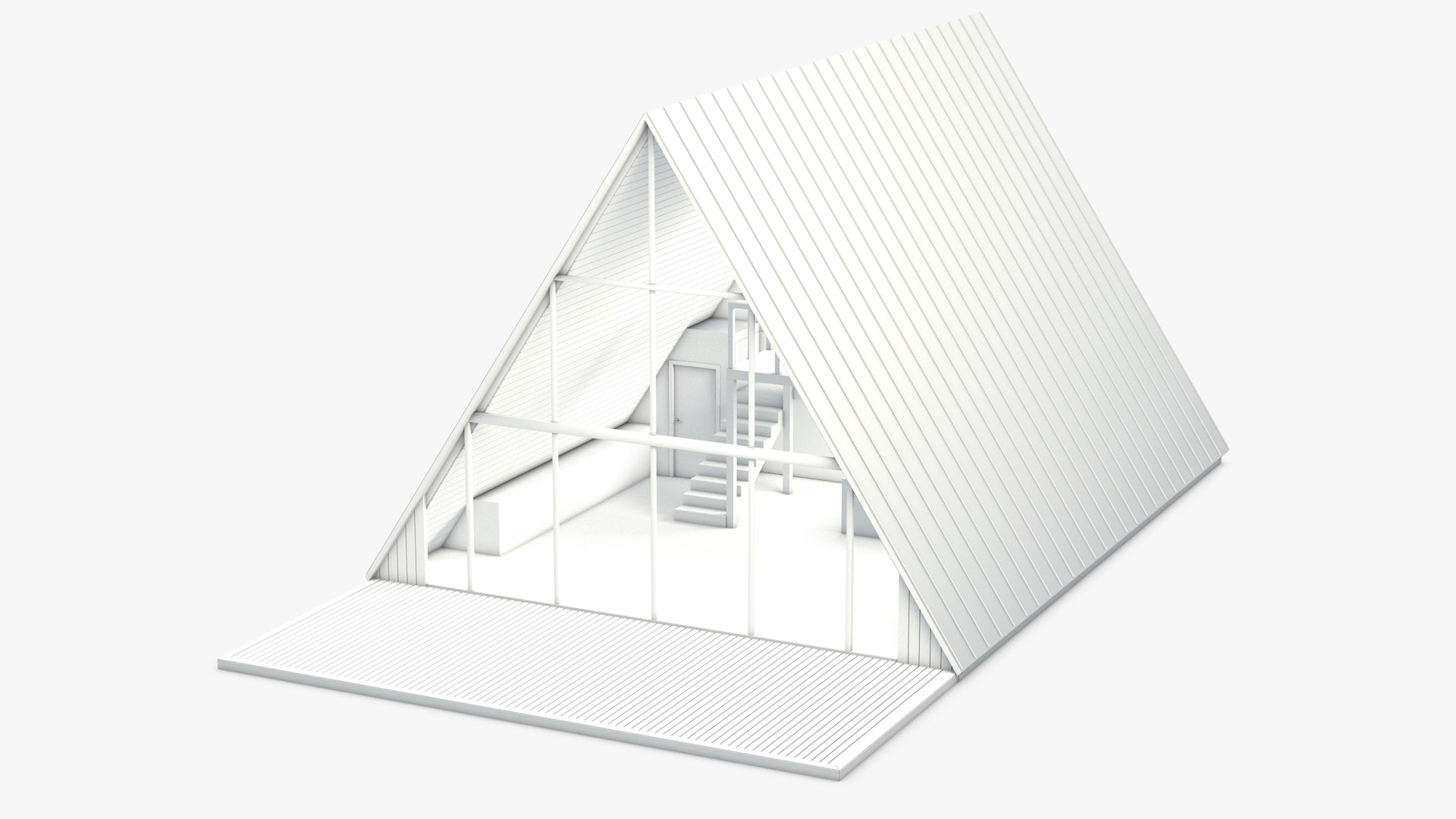 3D Model A-Frame House - TurboSquid 1885405