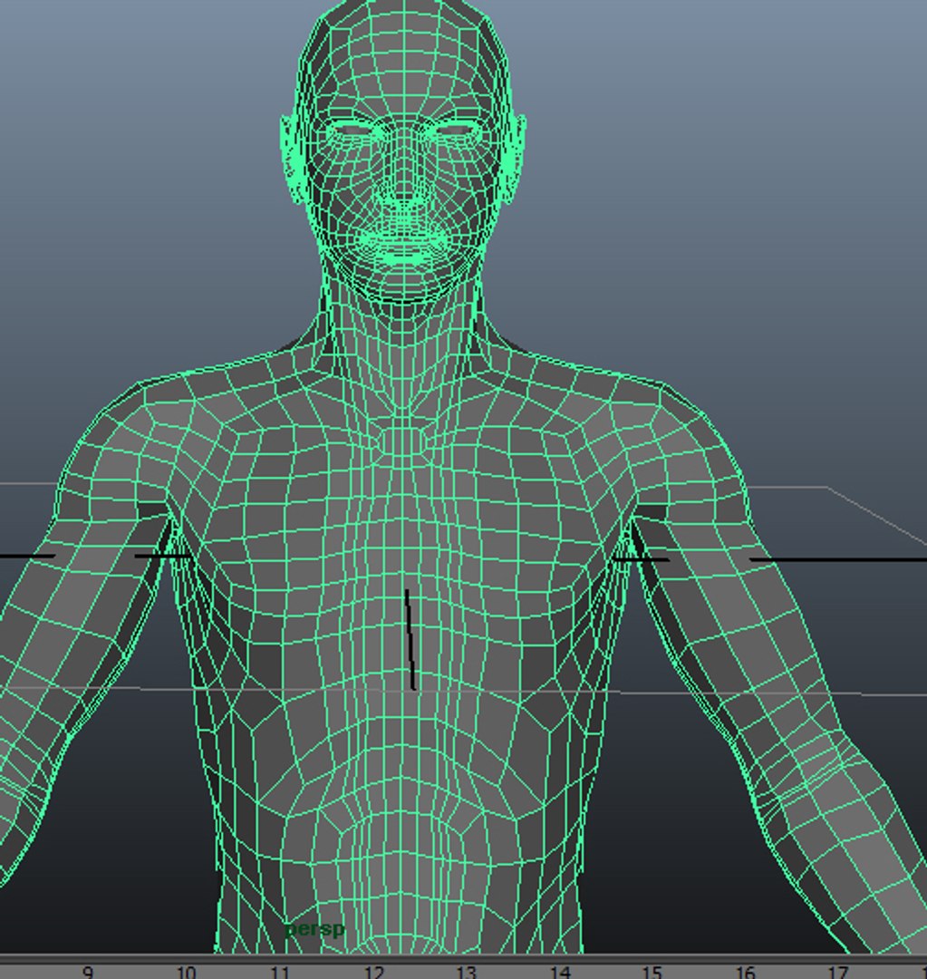 Male Character Base Mesh Obj
