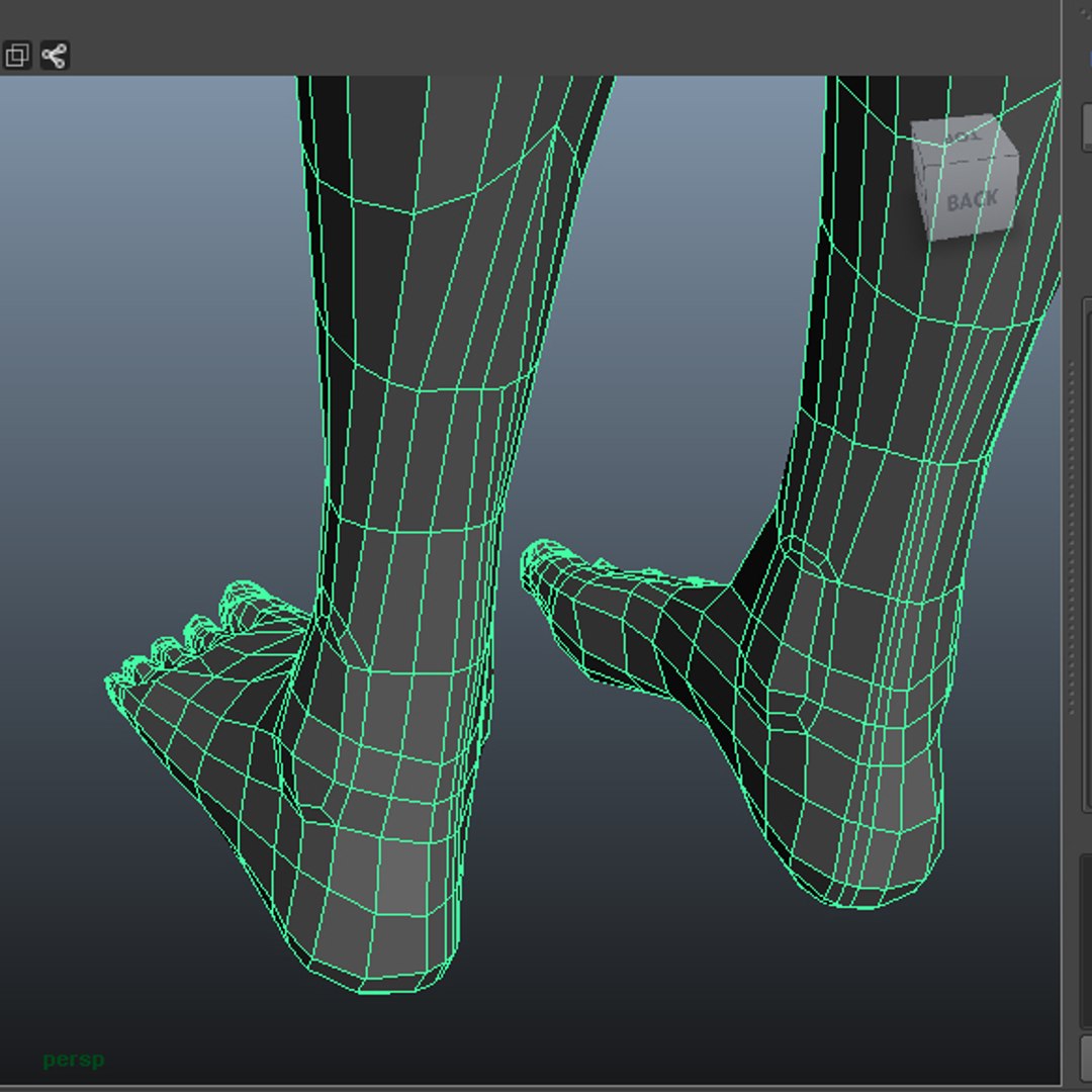 Male Character Base Mesh Obj