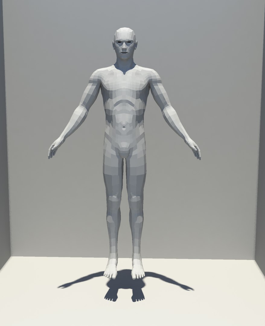 Male Character Base Mesh Obj