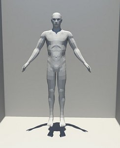 maya male body base mesh