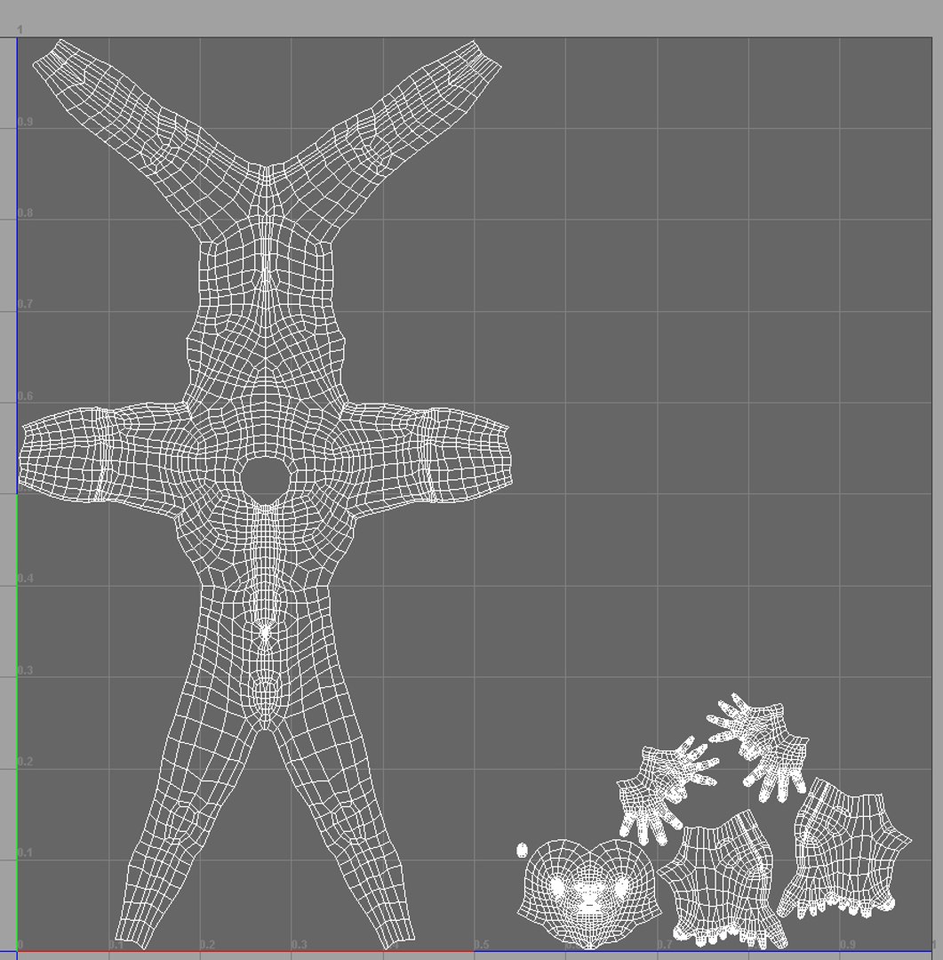 Male Character Base Mesh Obj