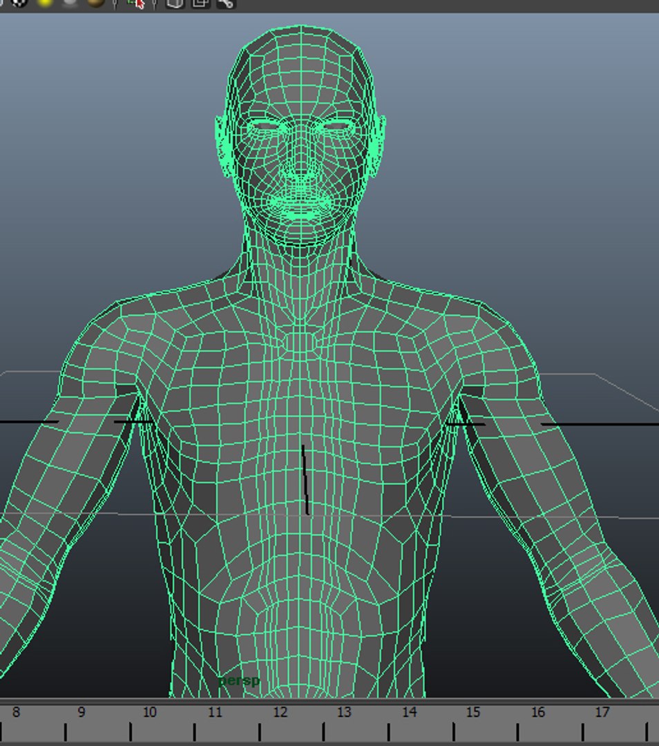 Male Character Base Mesh Obj