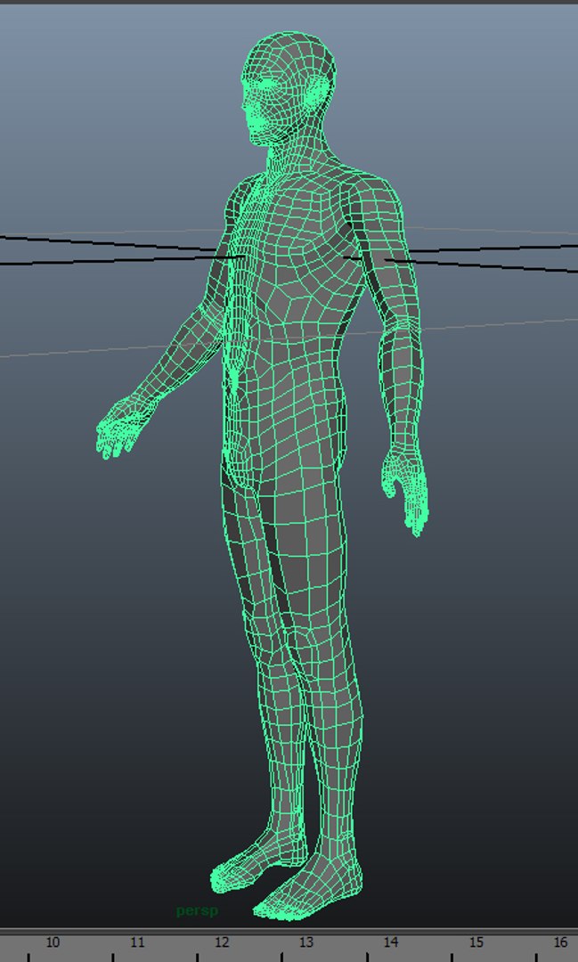 Male Character Base Mesh Obj