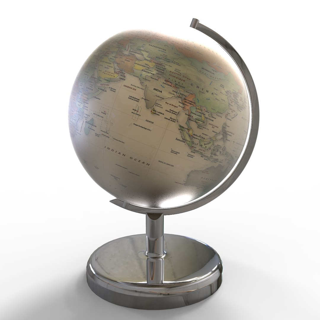 Globe Earth 3d Model