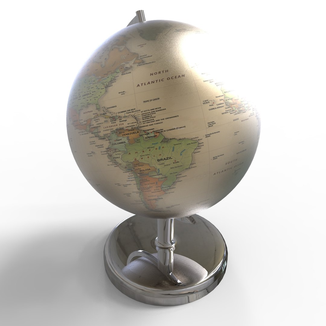 Globe Earth 3d Model