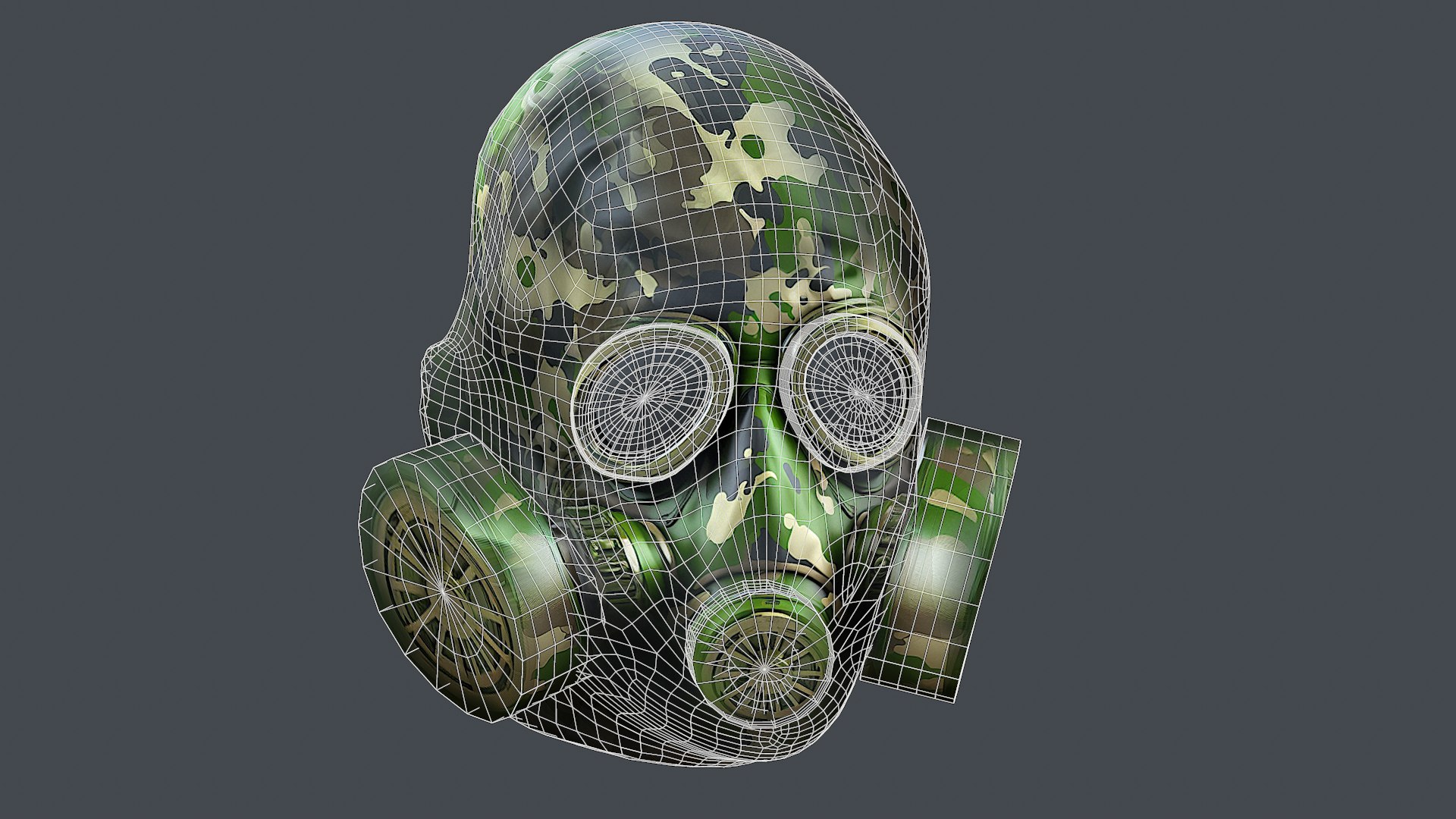 Gas Mask Protection Futuristic Isolated Equipment 3D Model - TurboSquid ...