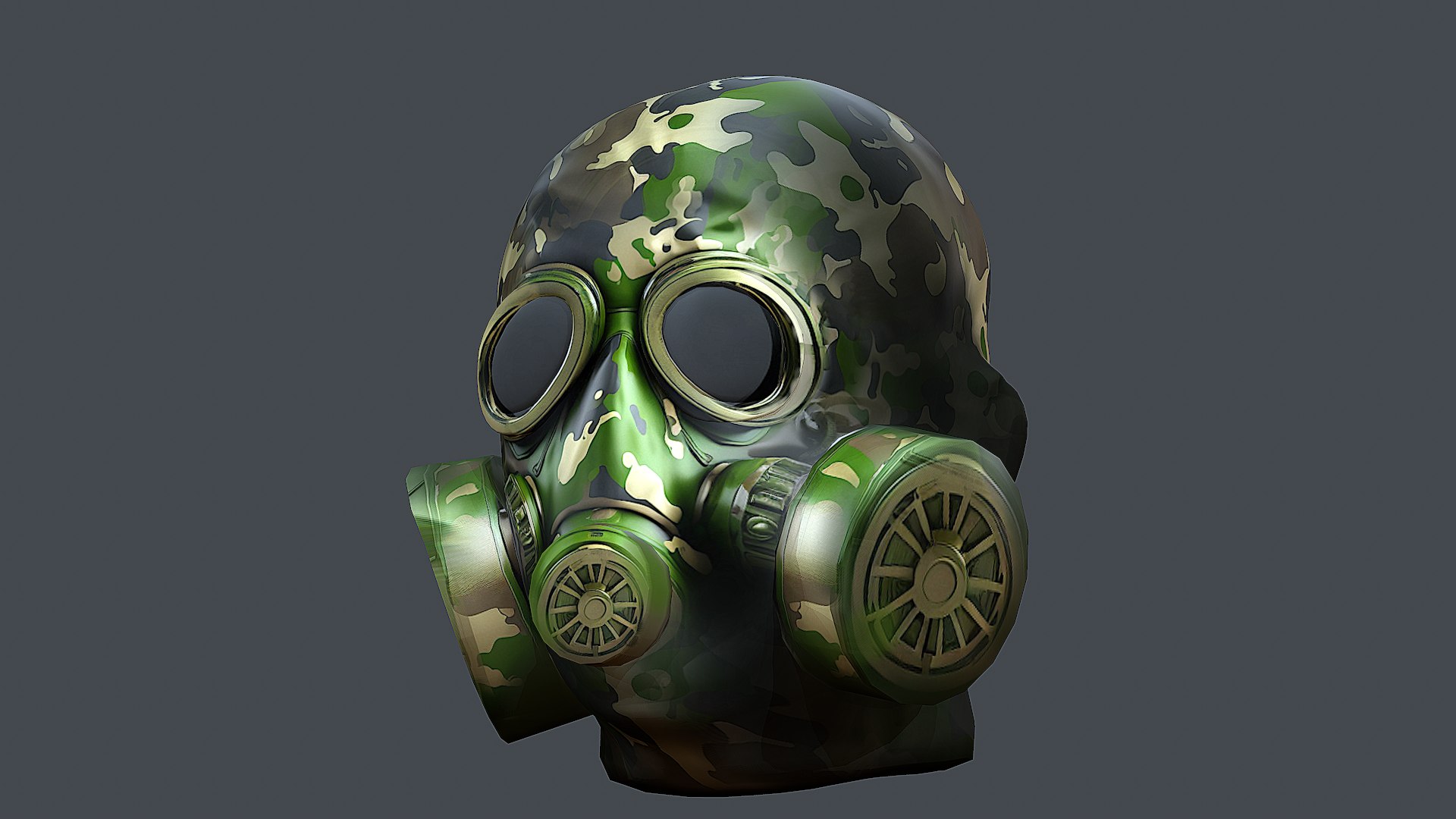 Gas Mask Protection Futuristic Isolated Equipment 3D Model - TurboSquid ...