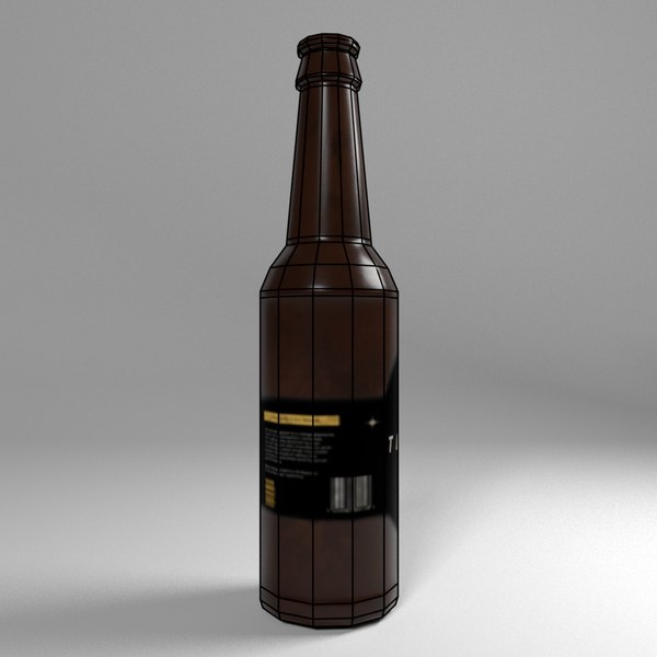 modelo 3d Botella de cerveza Low Poly gratis - TurboSquid 1385502
