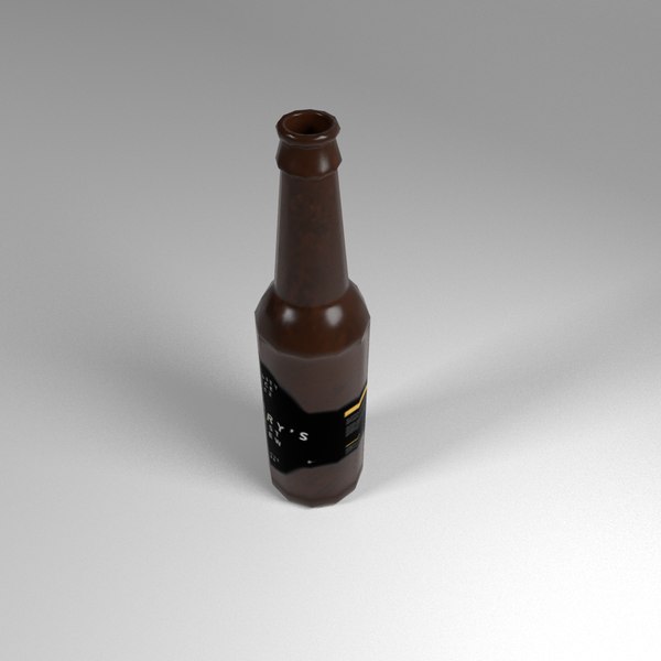 modelo 3d Botella de cerveza Low Poly gratis - TurboSquid 1385502