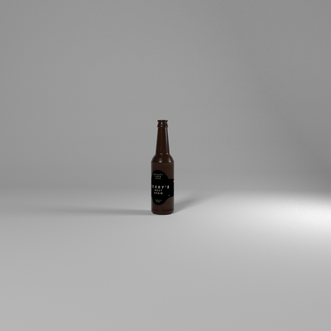 modelo 3d Botella de cerveza Low Poly gratis - TurboSquid 1385502