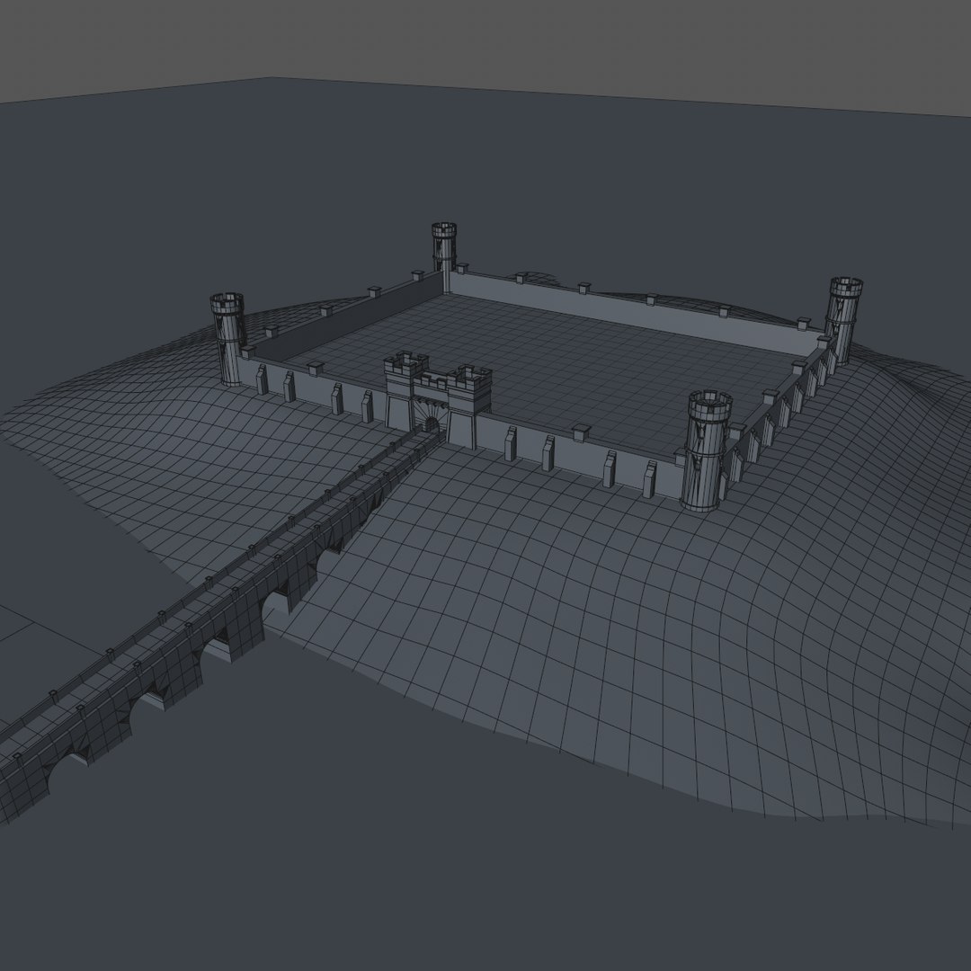 3D Castle Architecture Model - TurboSquid 1347036