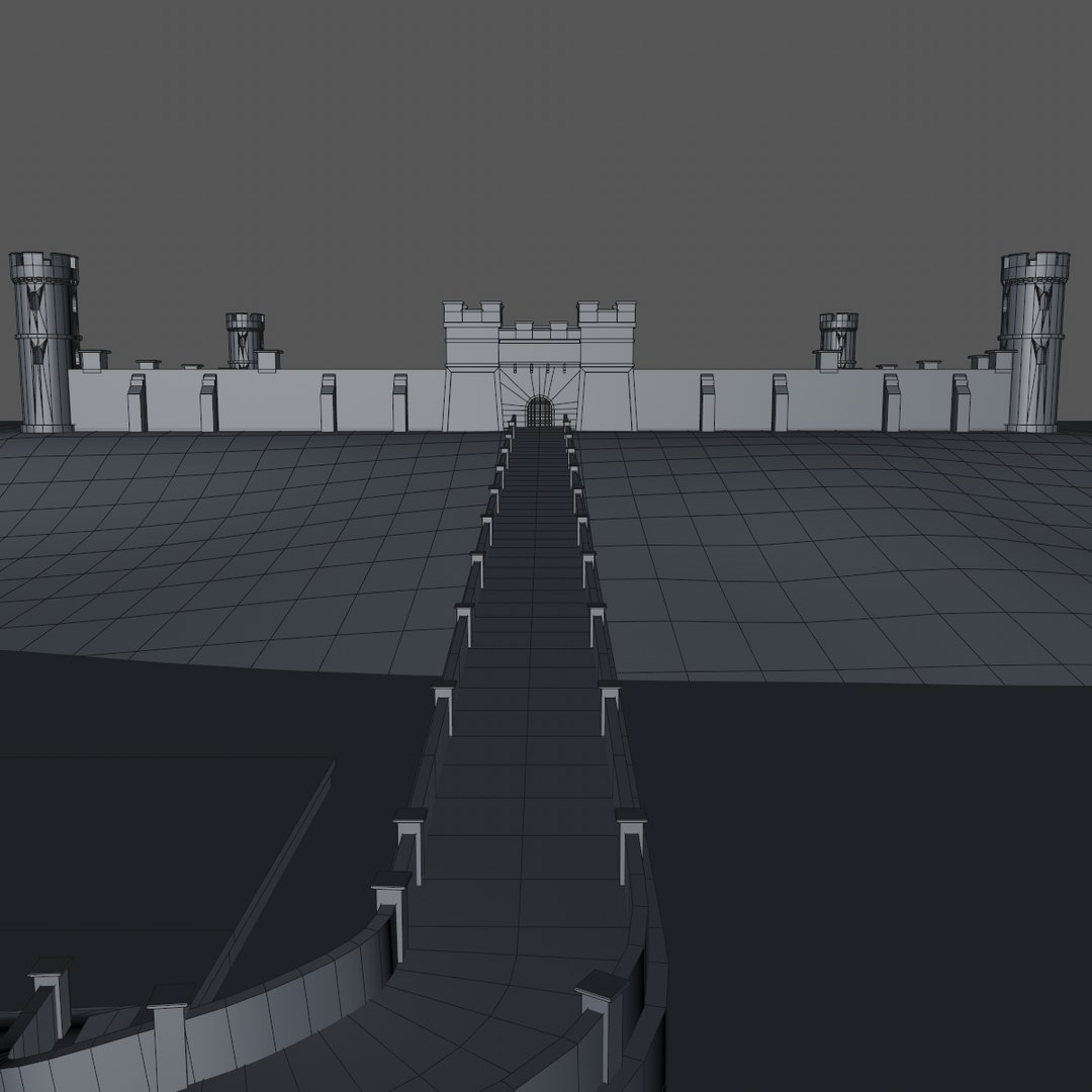 3D Castle Architecture Model - TurboSquid 1347036