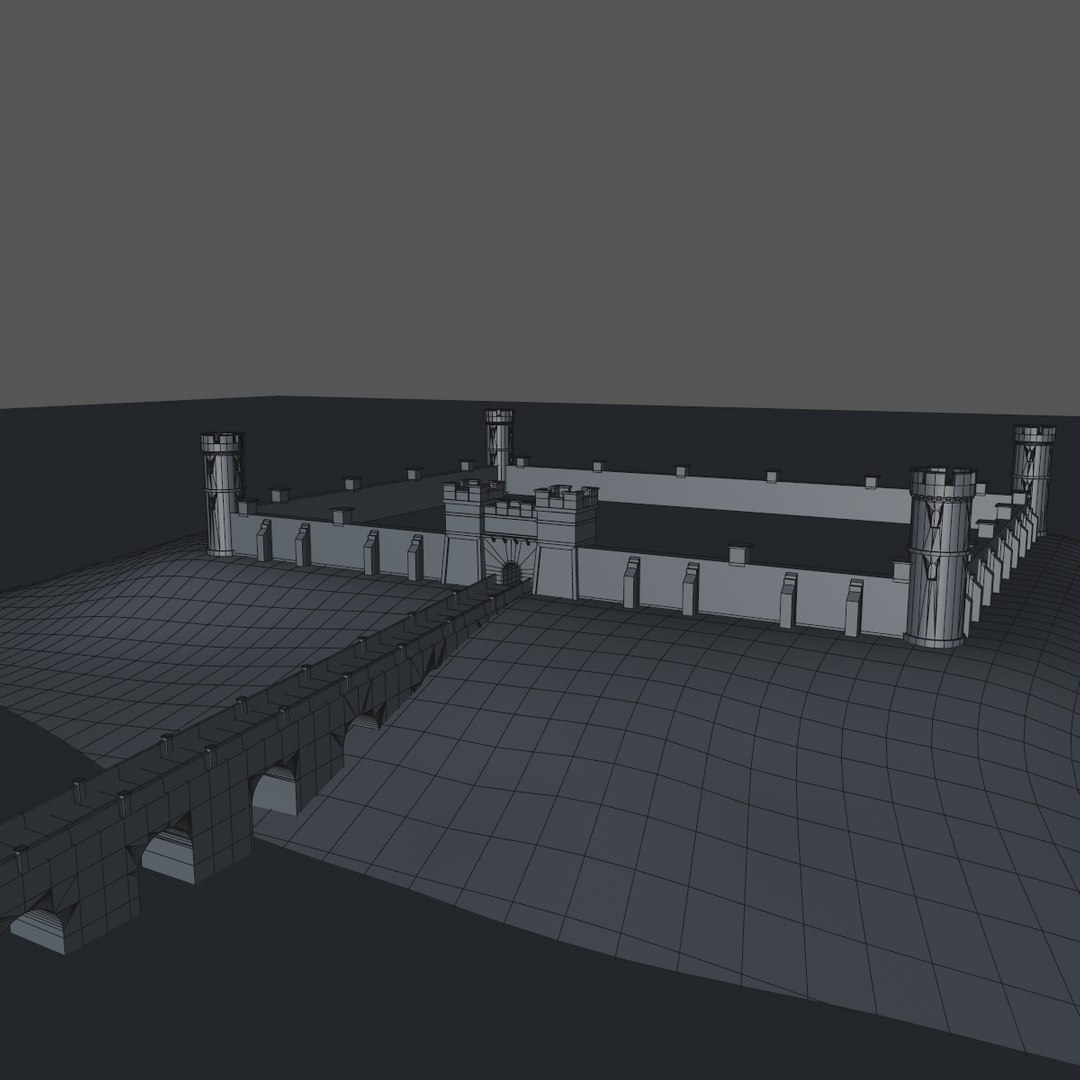 3D Castle Architecture Model - TurboSquid 1347036