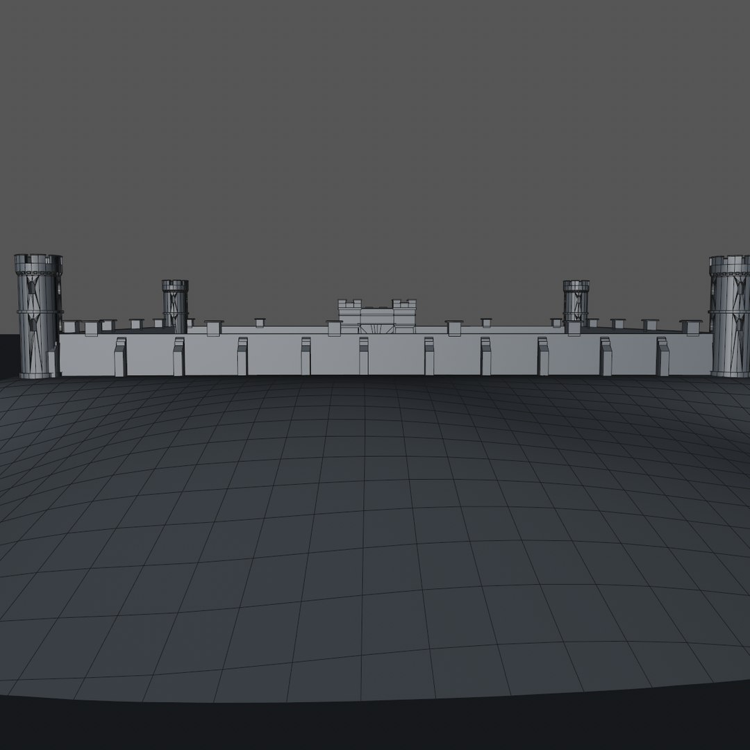 3D Castle Architecture Model - TurboSquid 1347036