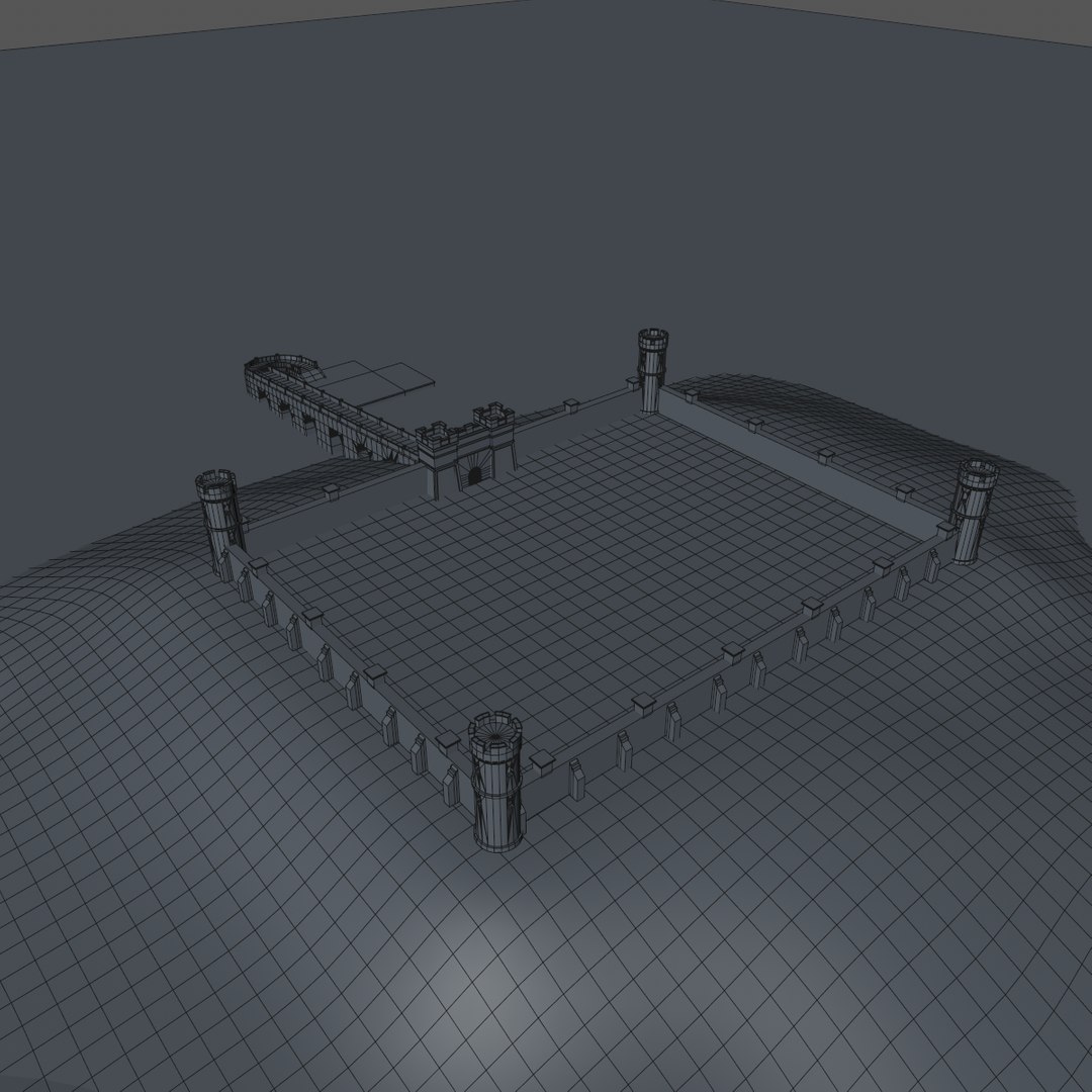 3D Castle Architecture Model - TurboSquid 1347036