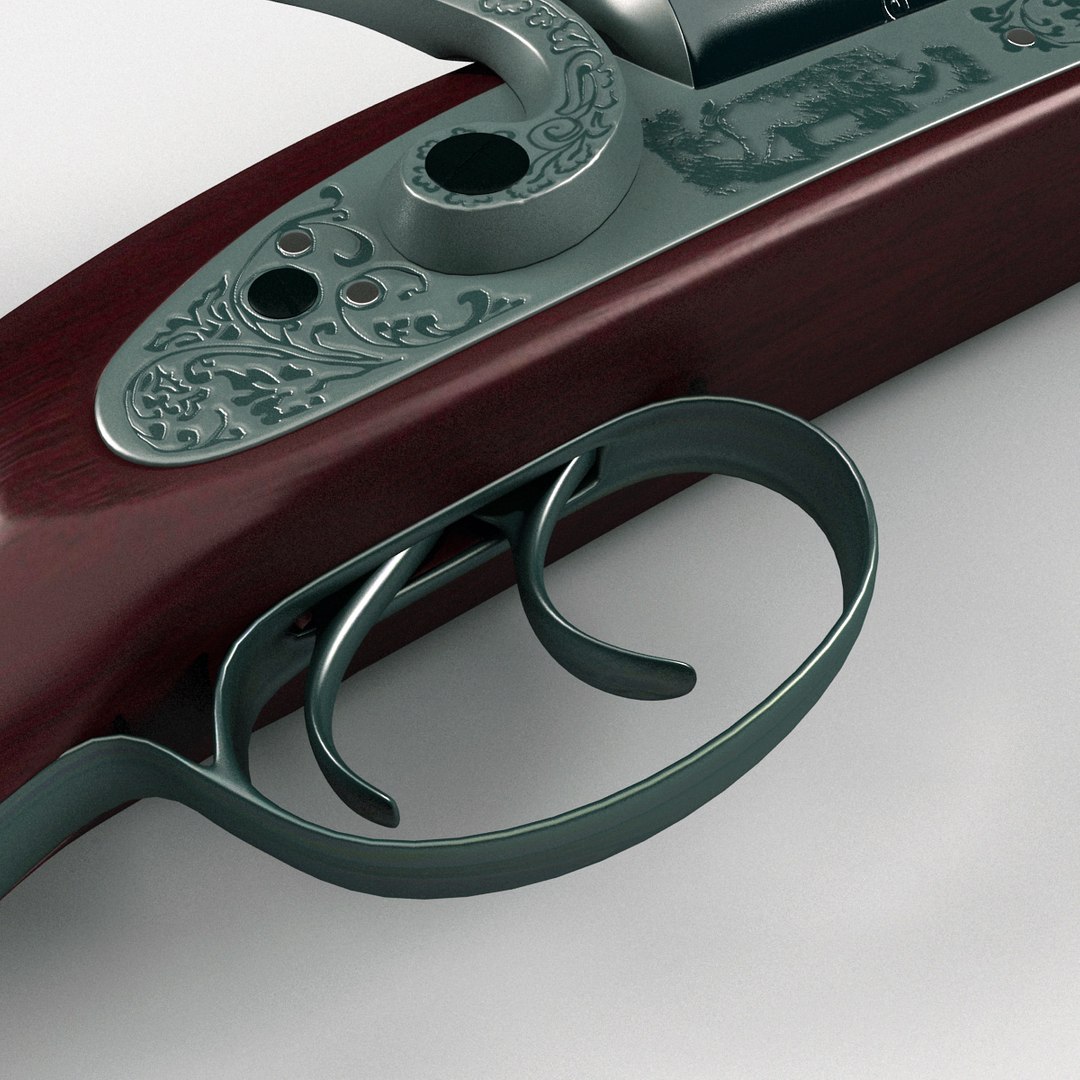 Double Barrel Pistol Howdah 3ds