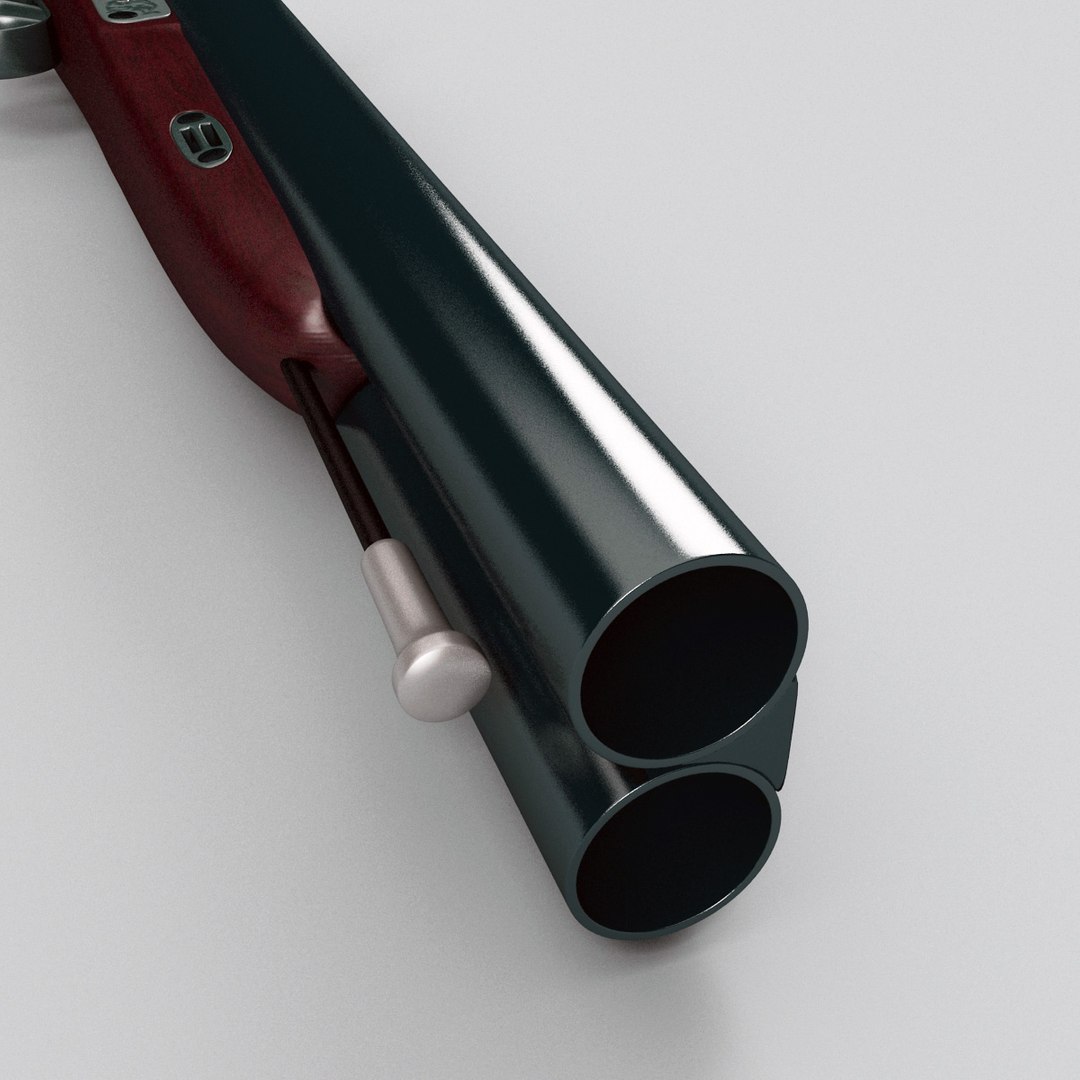 Double Barrel Pistol Howdah 3ds