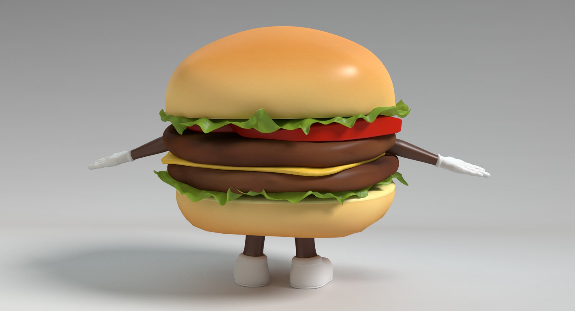 3ds Hamburger Character