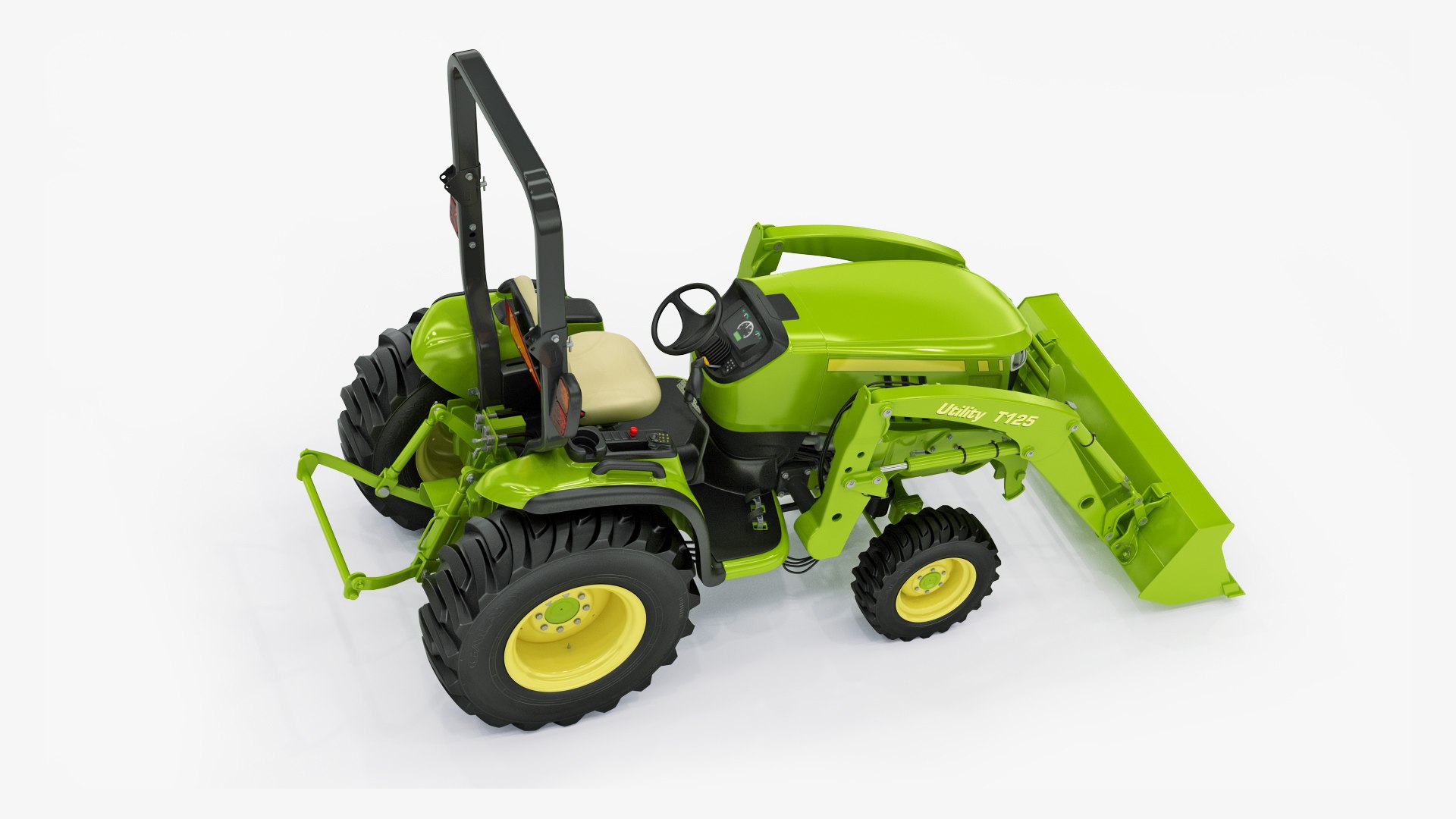 Utility Tractor With Loader 3D - TurboSquid 2030495